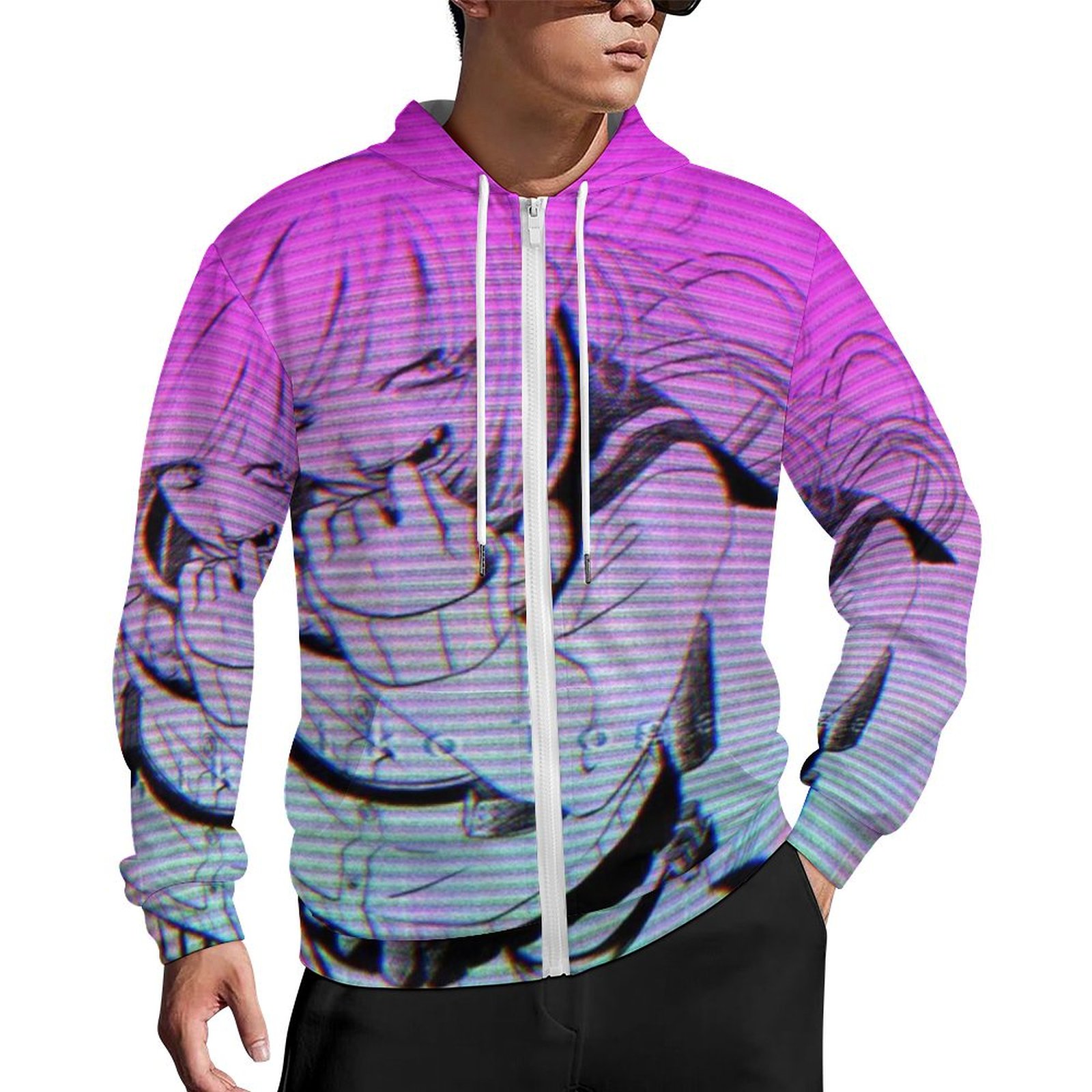 My Hero Academia Himiko Toga Zip Up Hoodies Unisex Realistic 3D Print ...