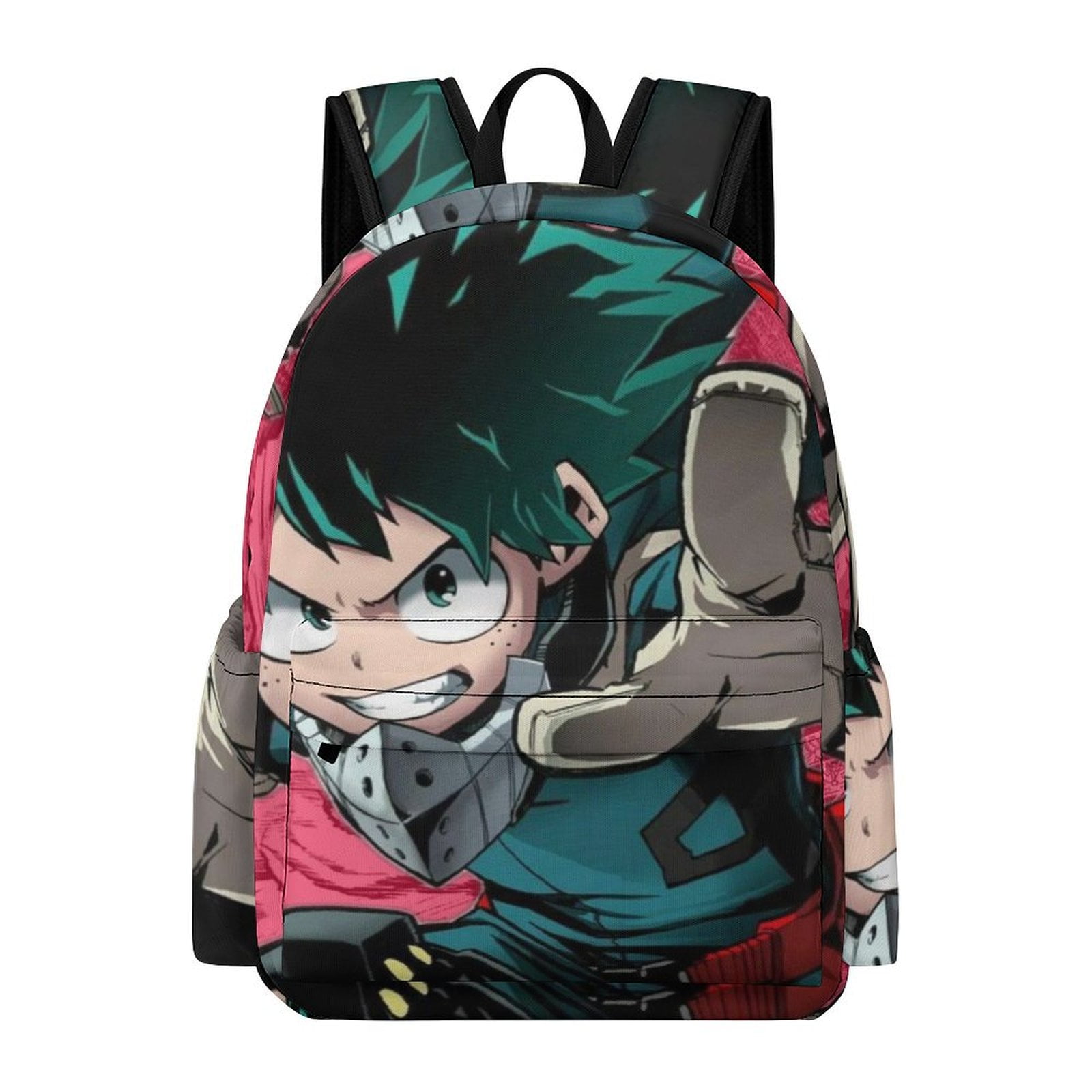 My Hero Academia Izuku Midoriya Adjustable Laptop Backpack Daypack Satchel Bookbag Half Printed ...