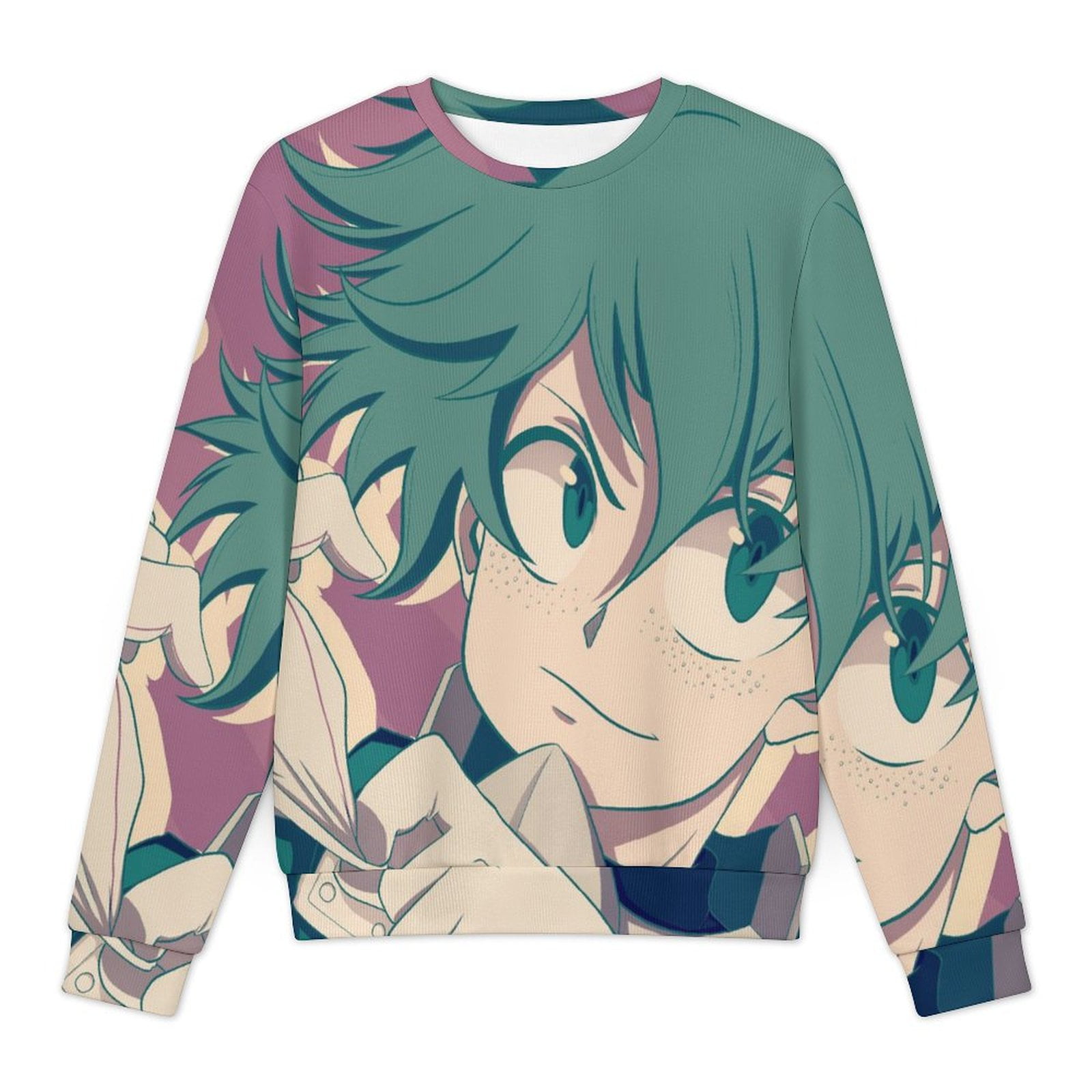 My Hero Academia Izuku Midoriya Adult Sweater Loose Fitting Pullover ...