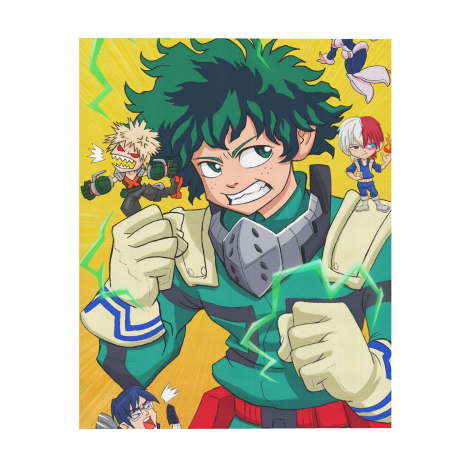 My Hero Academia Izuku Midoriya Anime Canvas Decorative Poster Art ...