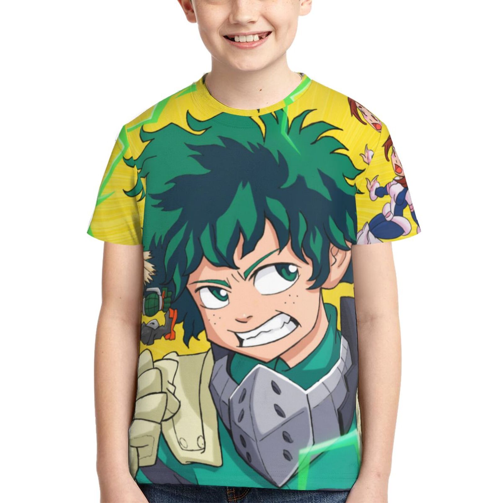 My Hero Academia Izuku Midoriya Anime Youth Unisex T-Shirt Crewneck ...