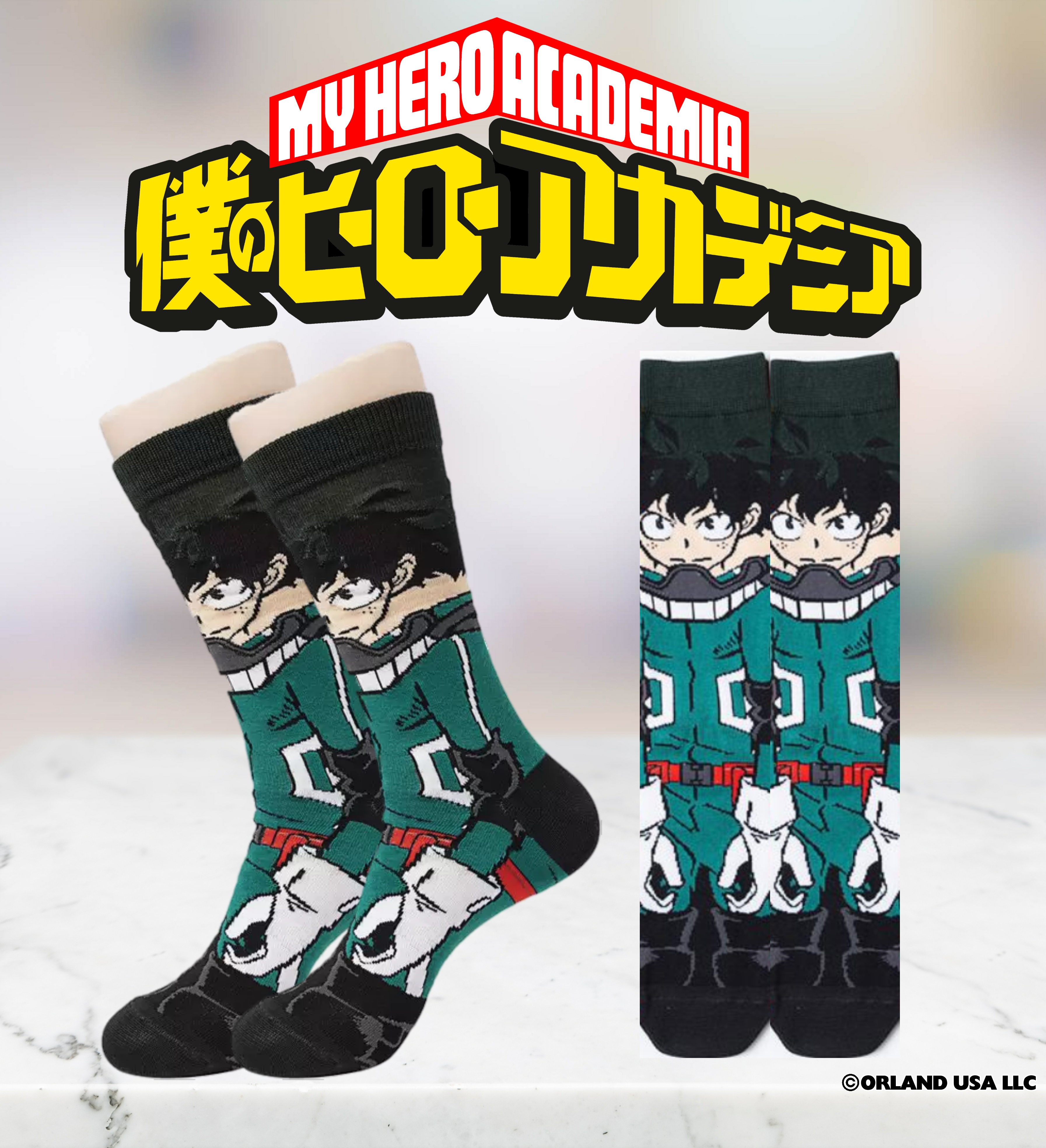 My Hero Academia Izuku Midoriya Deku Premium Cartoon Anime Socks For ...