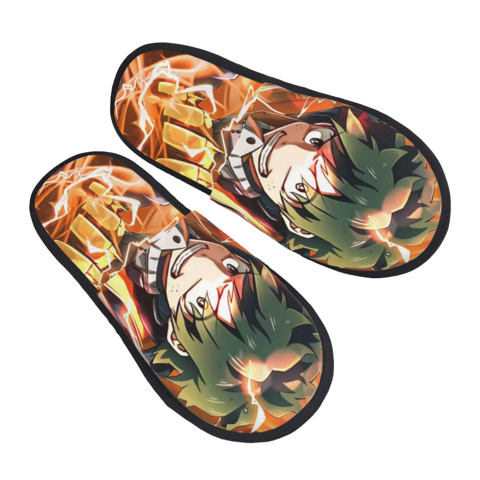 My Hero Academia Izuku Midoriya Furry Slippers For Men Women Fuzzy ...