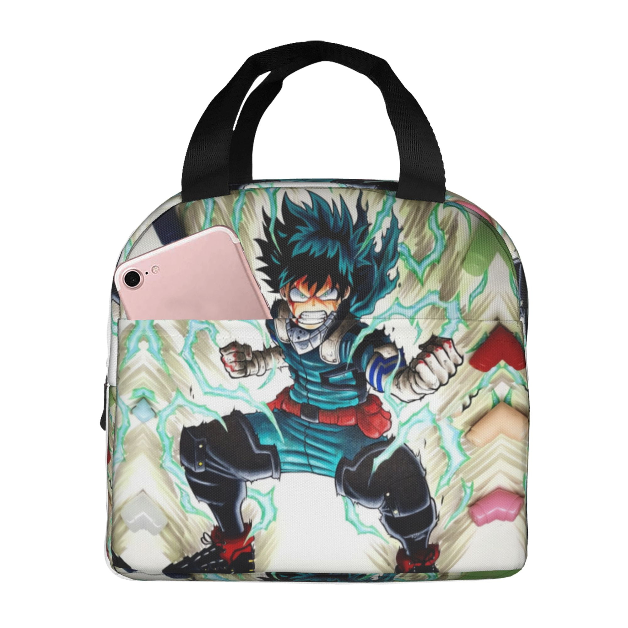 My Hero Academia Izuku Midoriya Lunch Bag Tote Bag Insulated Lunch Box ...
