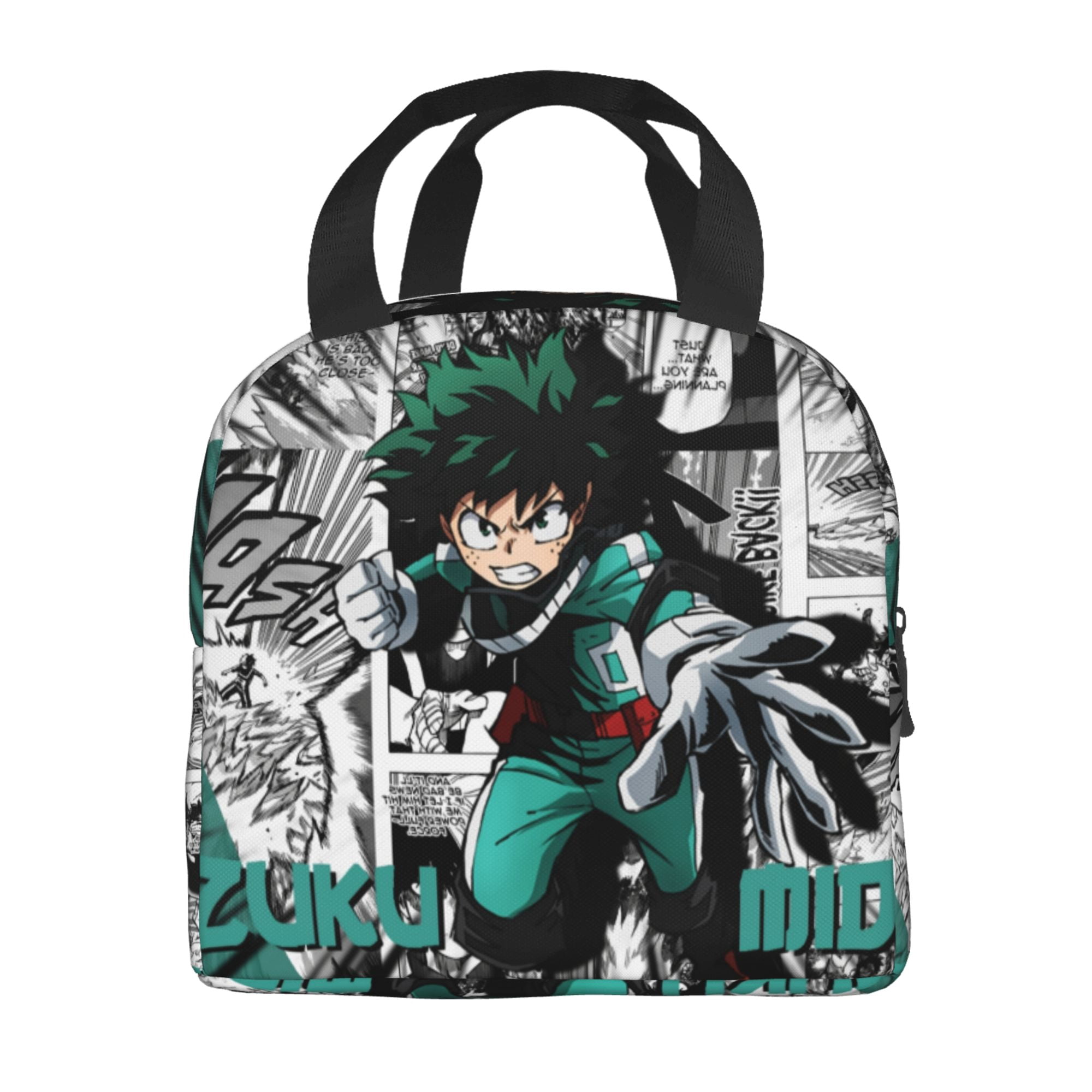 My Hero Academia Izuku Midoriya Lunch Bag Tote Bag Insulated Lunch Box ...