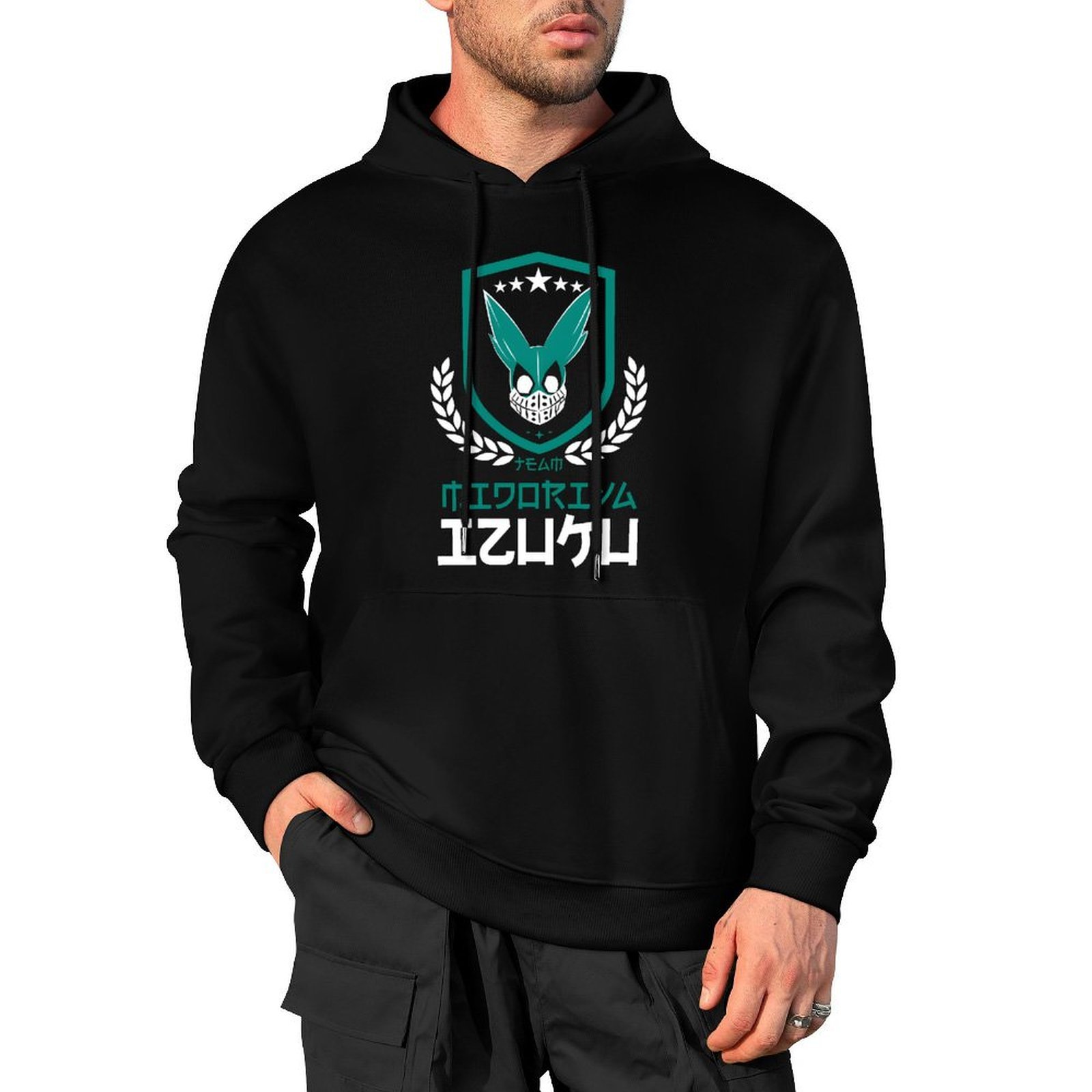 My Hero Academia Izuku Midoriya Men's Cotton Hooded Pullover Casual ...