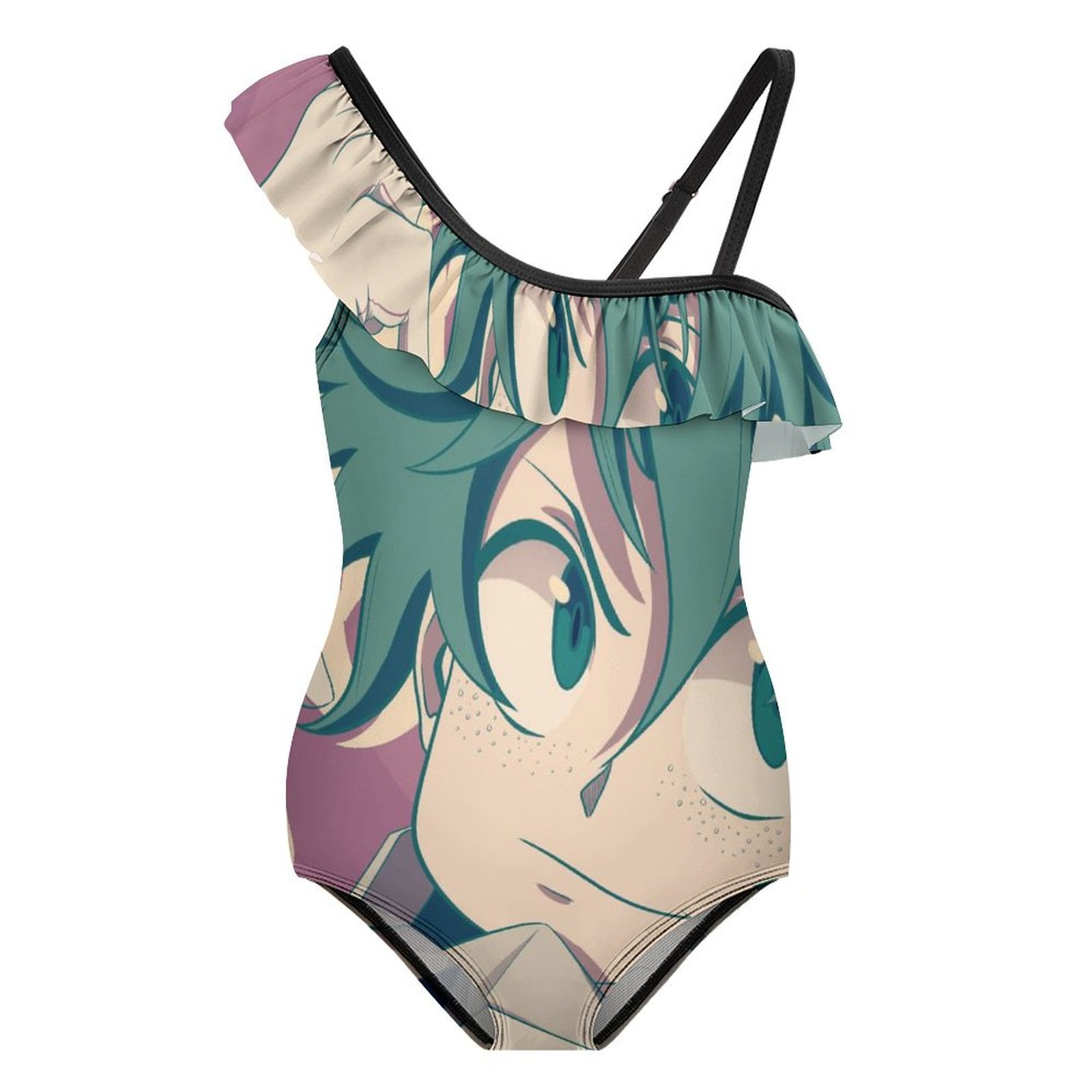 My Hero Academia Izuku Midoriya One-Piece Swimsuit for Girls Adjustable ...