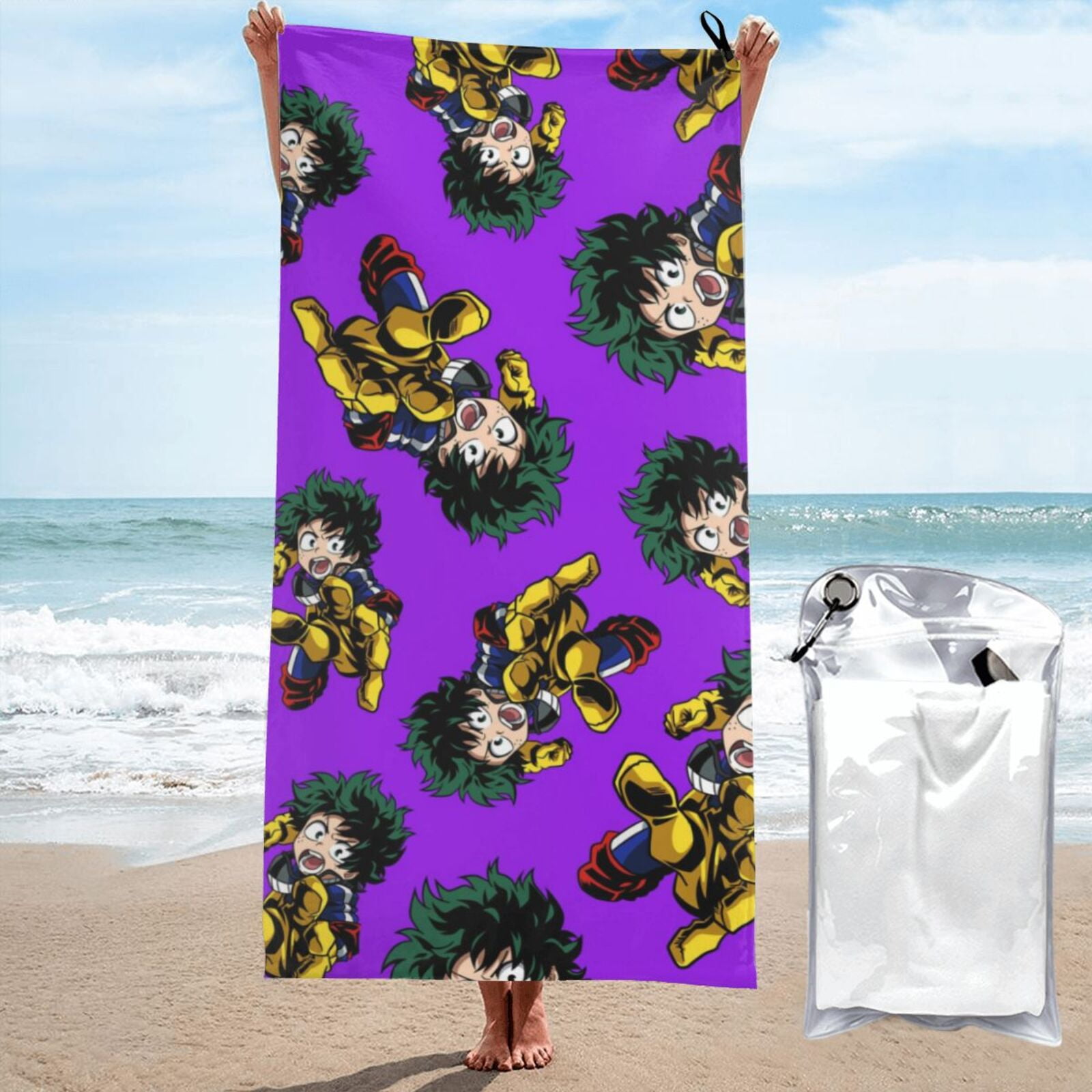 My Hero Academia Izuku Midoriya Quick Dry Bath Towel Lightweight Soft ...