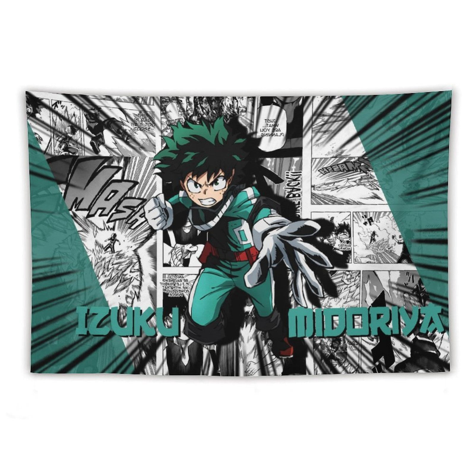 My Hero Academia Izuku Midoriya Tapestry Luxury Wall Hanging Tapestries ...