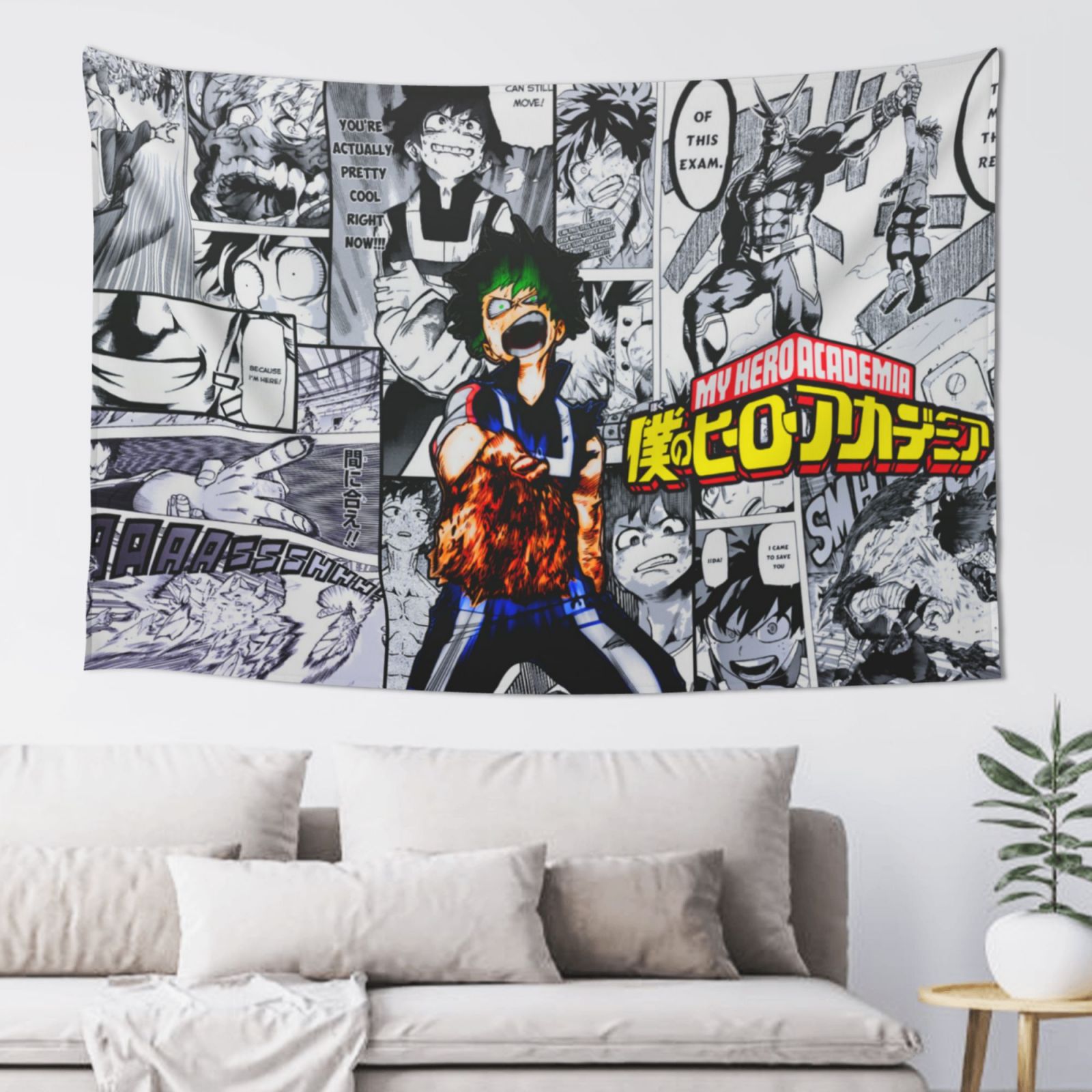 My Hero Academia Izuku Midoriya Tapestry Wall Hanging Home Decoration ...