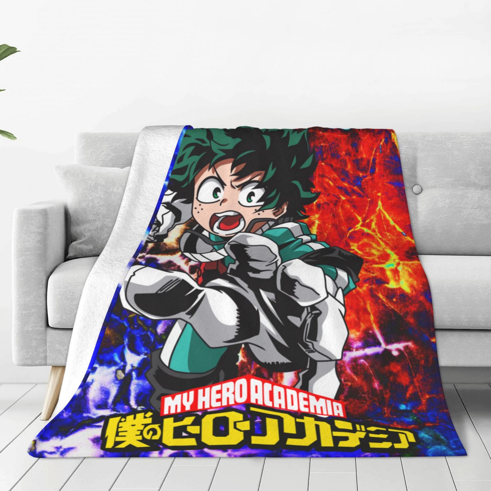 My Hero Academia Izuku Midoriya Throw Blanket Couch Bed Sofa Soft ...