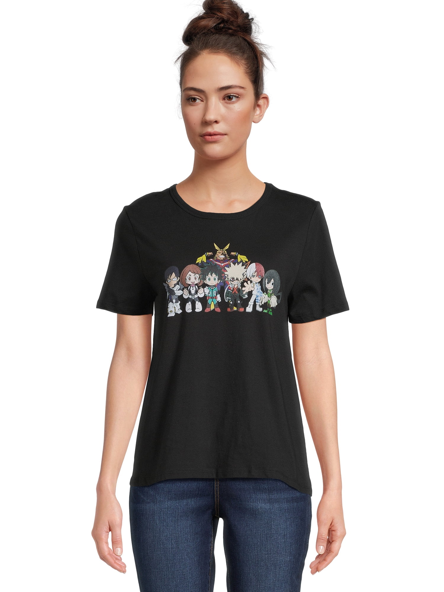 My Hero Academia Juniors Chibi Graphic Tee with Short Sleeves, Sizes XS ...