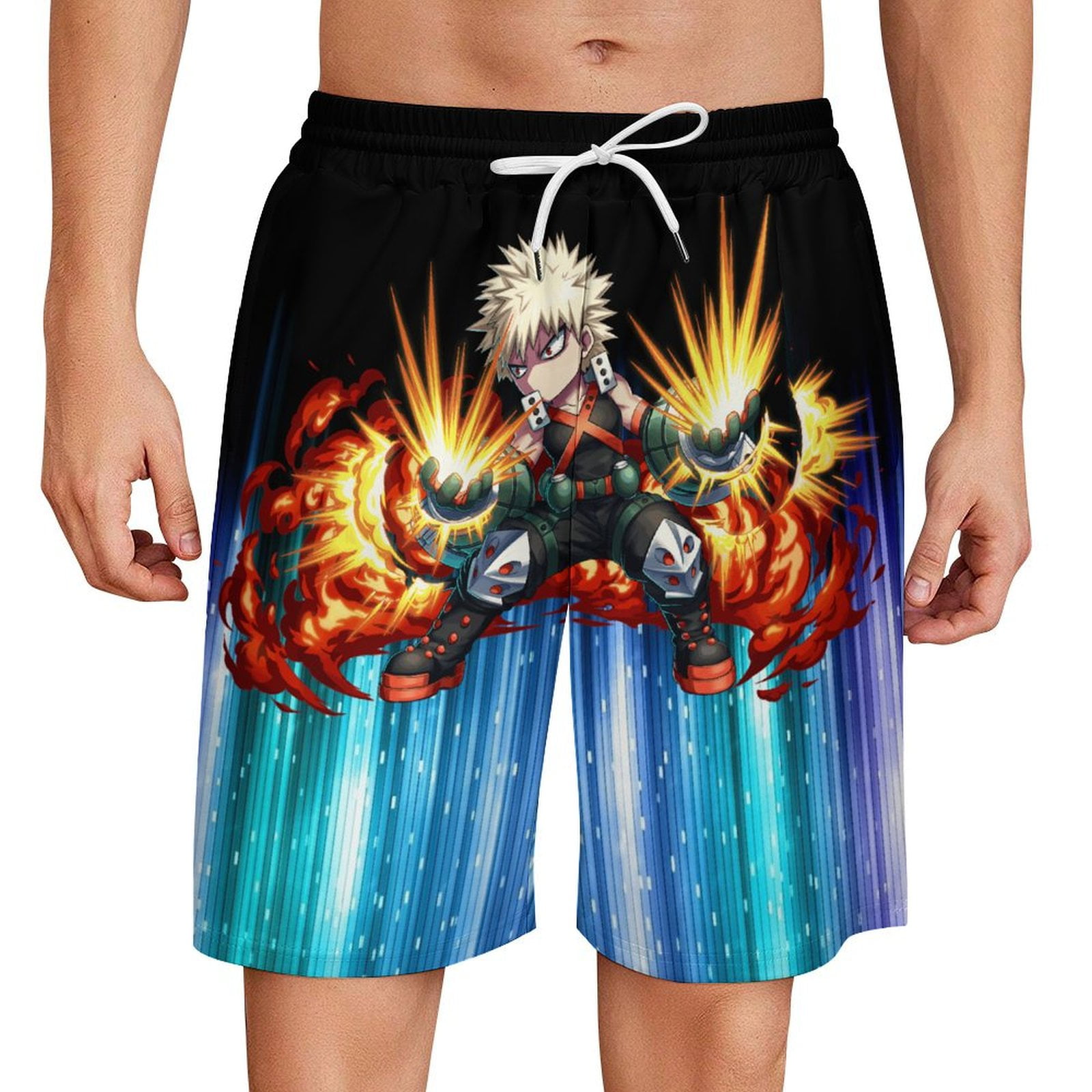 My Hero Academia Katsuki Bakugo Short Sweatpants Summer Daily Cozy ...
