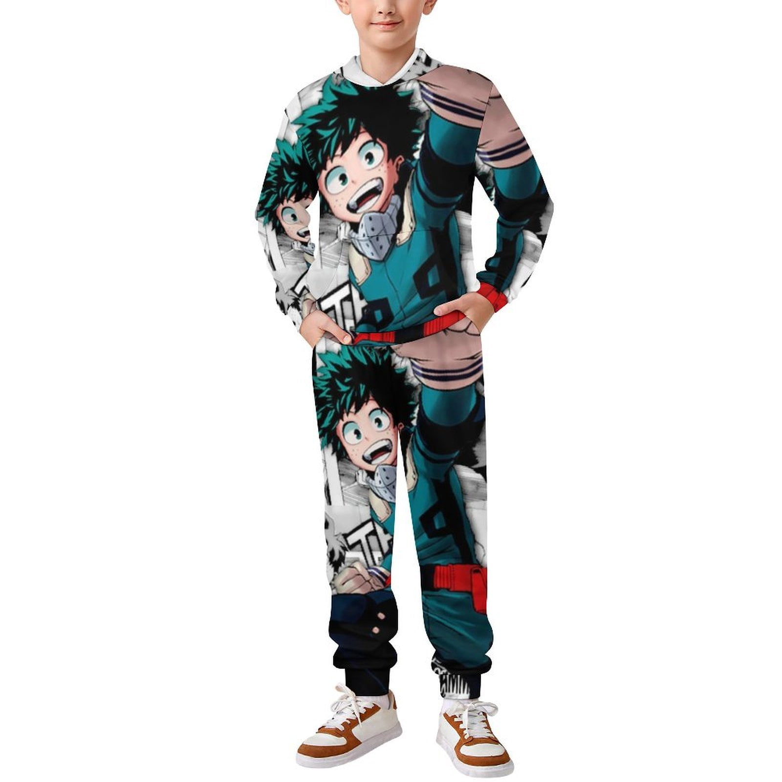 My Hero Academia Kids' Sweatshirt & Pants Set 2 Pcs Tracksuit Outfit ...