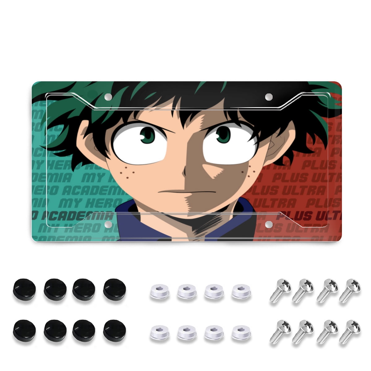 My Hero Academia License Plate Frame Set - 4-hole License Plate Frame ...