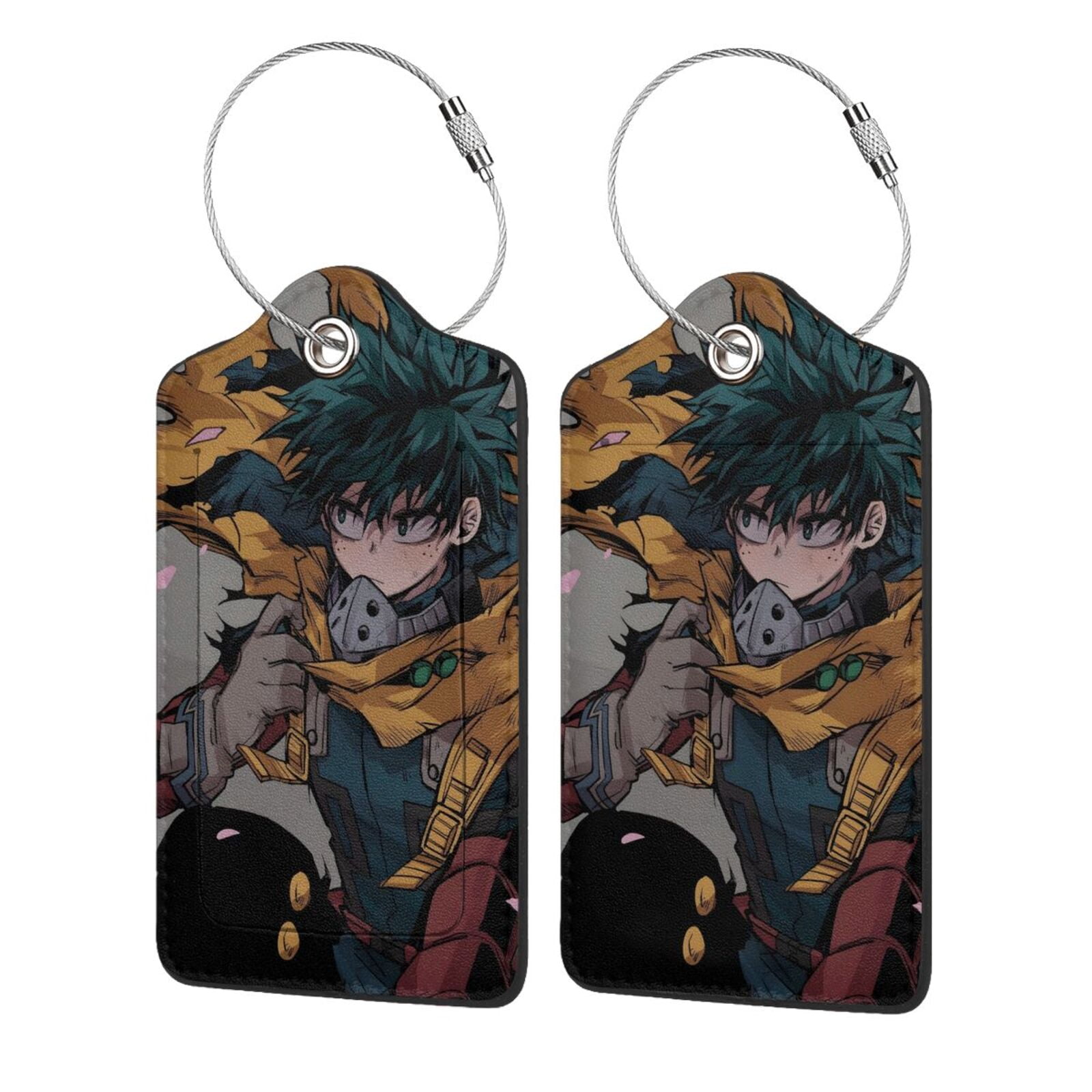 My Hero Academia Luggage Tags For Suitcase, Handbag Leather Tag With ...