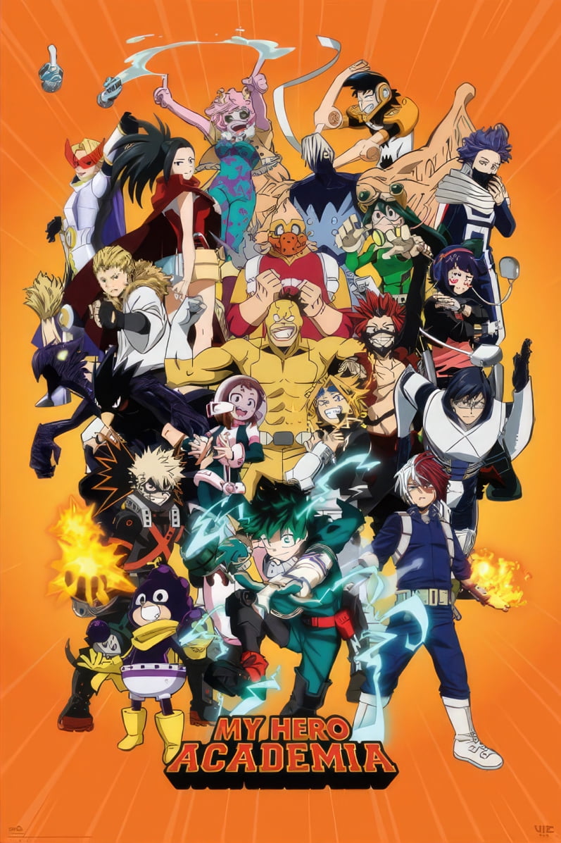 My Hero Academia - Manga / Anime TV Show Poster (All Characters) (Size ...