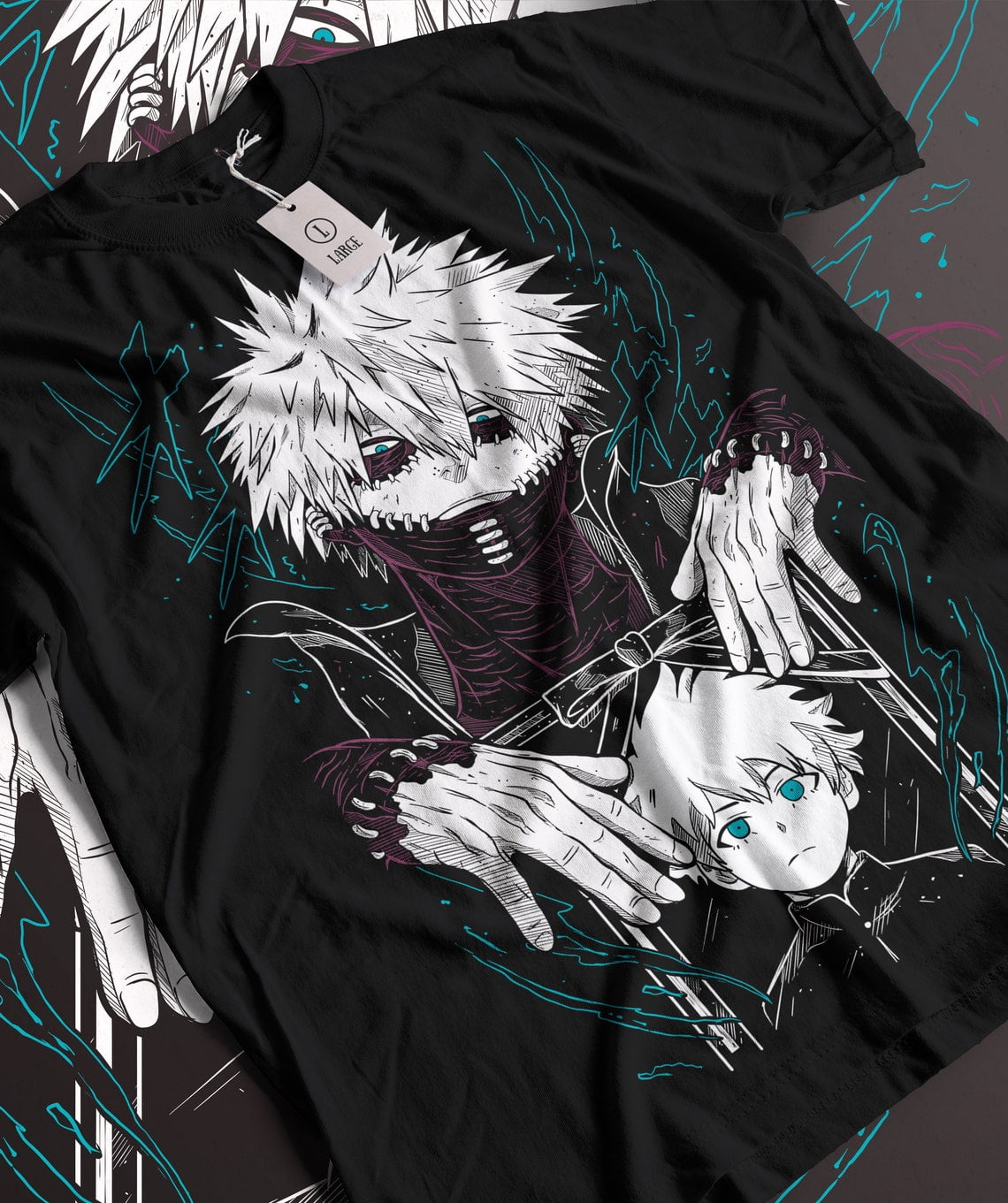 My Hero Academia Manga Anime Tshirt, Boku no Hero Dabi Shirt, Shoto ...
