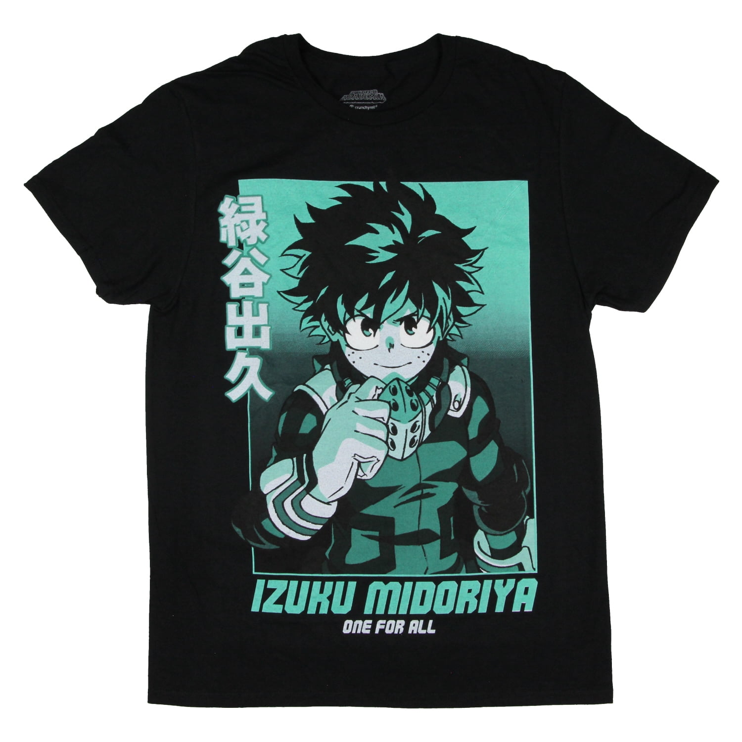 My Hero Academia Men's Izuku Midoriya One For All Adult Anime Graphic ...