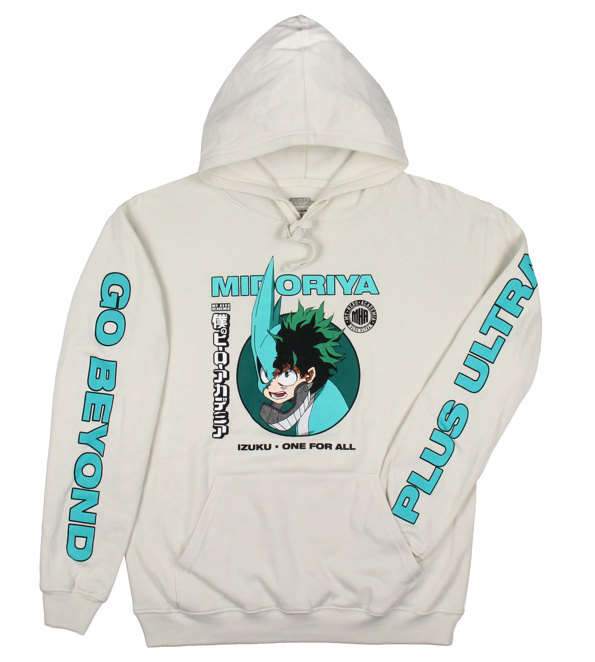 My Hero Academia Men's Izuku Midoriya One For All Adult Anime Pullover ...