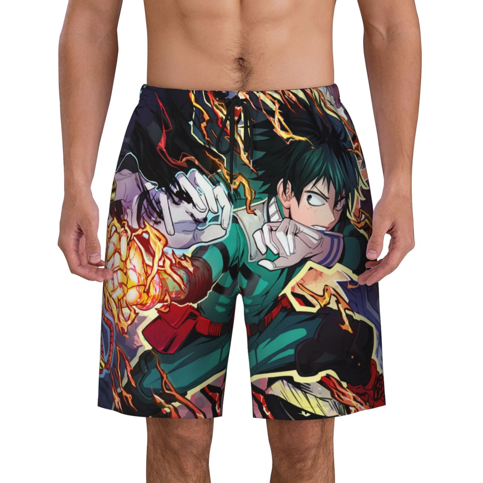 My Hero Academia Men's Swim Trunks Quick Dry Board Shorts Bathing Suit ...