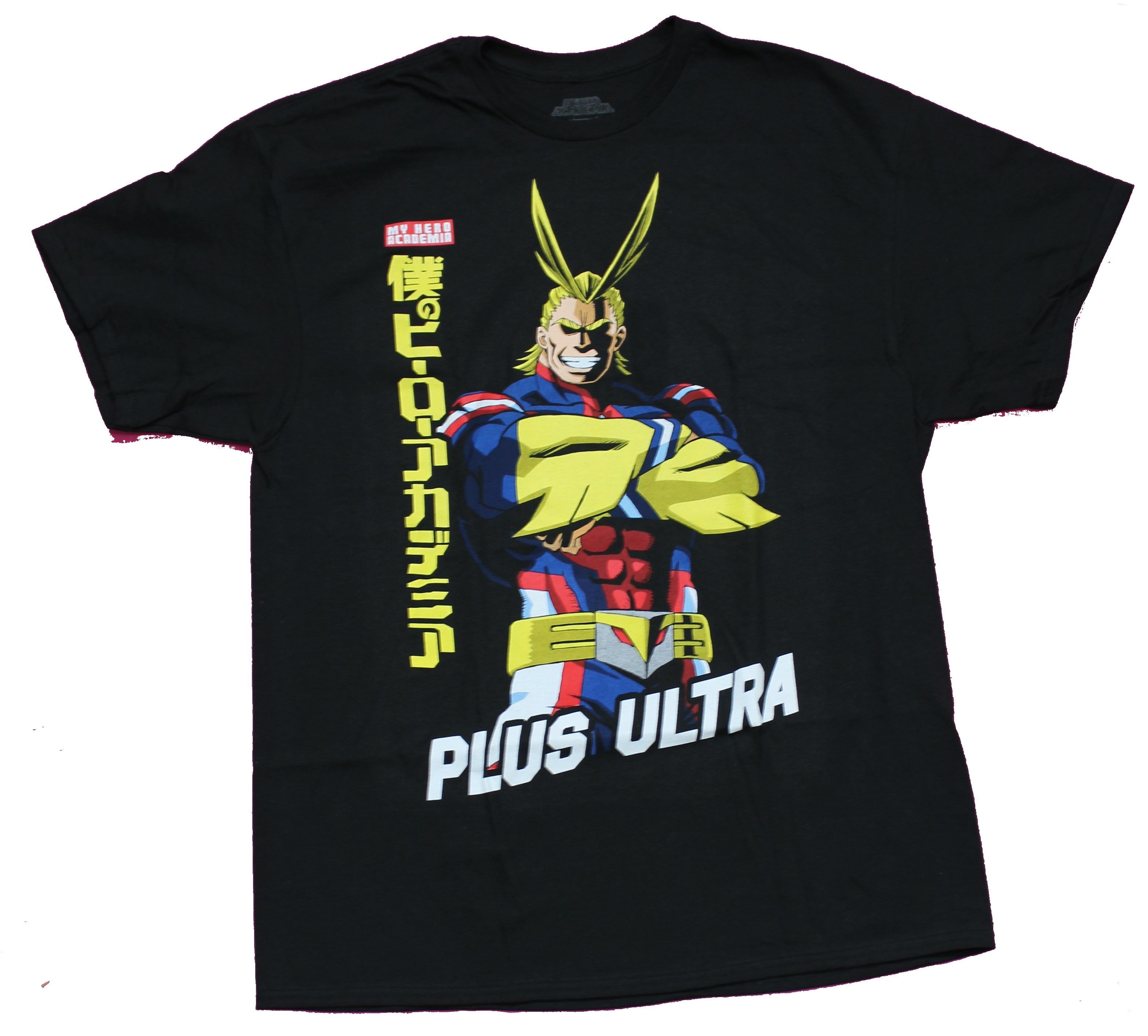 My Hero Academia Mens T-Shirt - All Might Arms Crossed Proud Over Plus ...