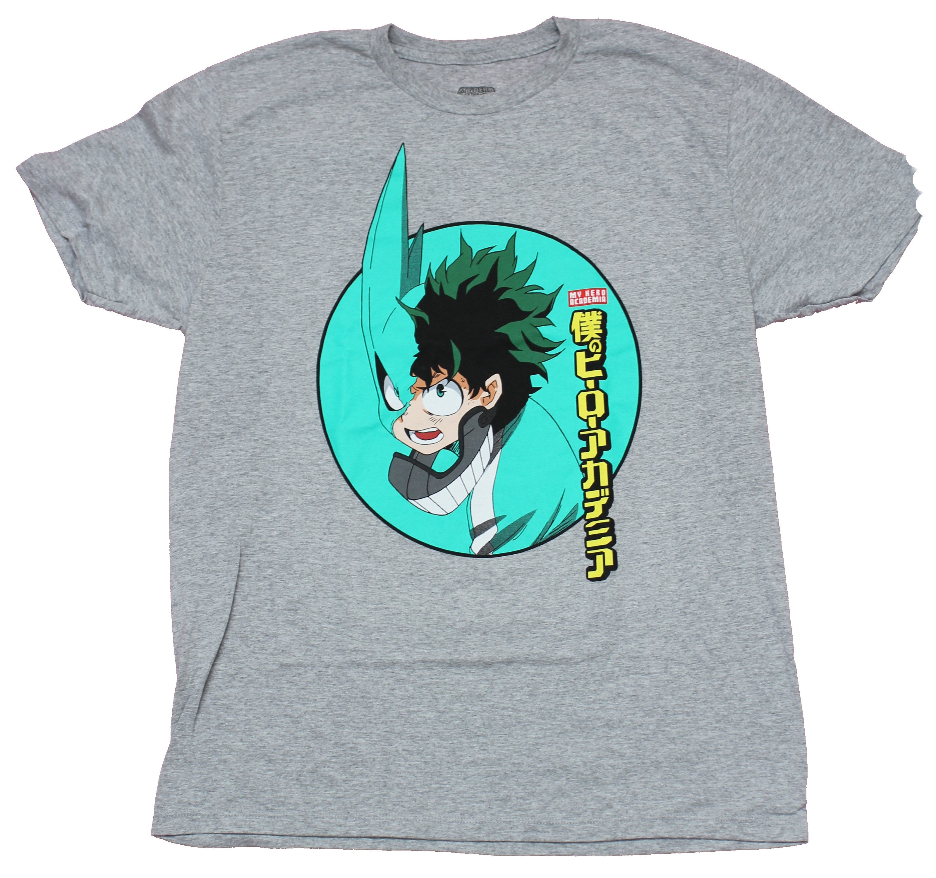My Hero Academia Mens T-Shirt - Deku Green Circle Kanji Attack Image (X-Small) - Walmart.com