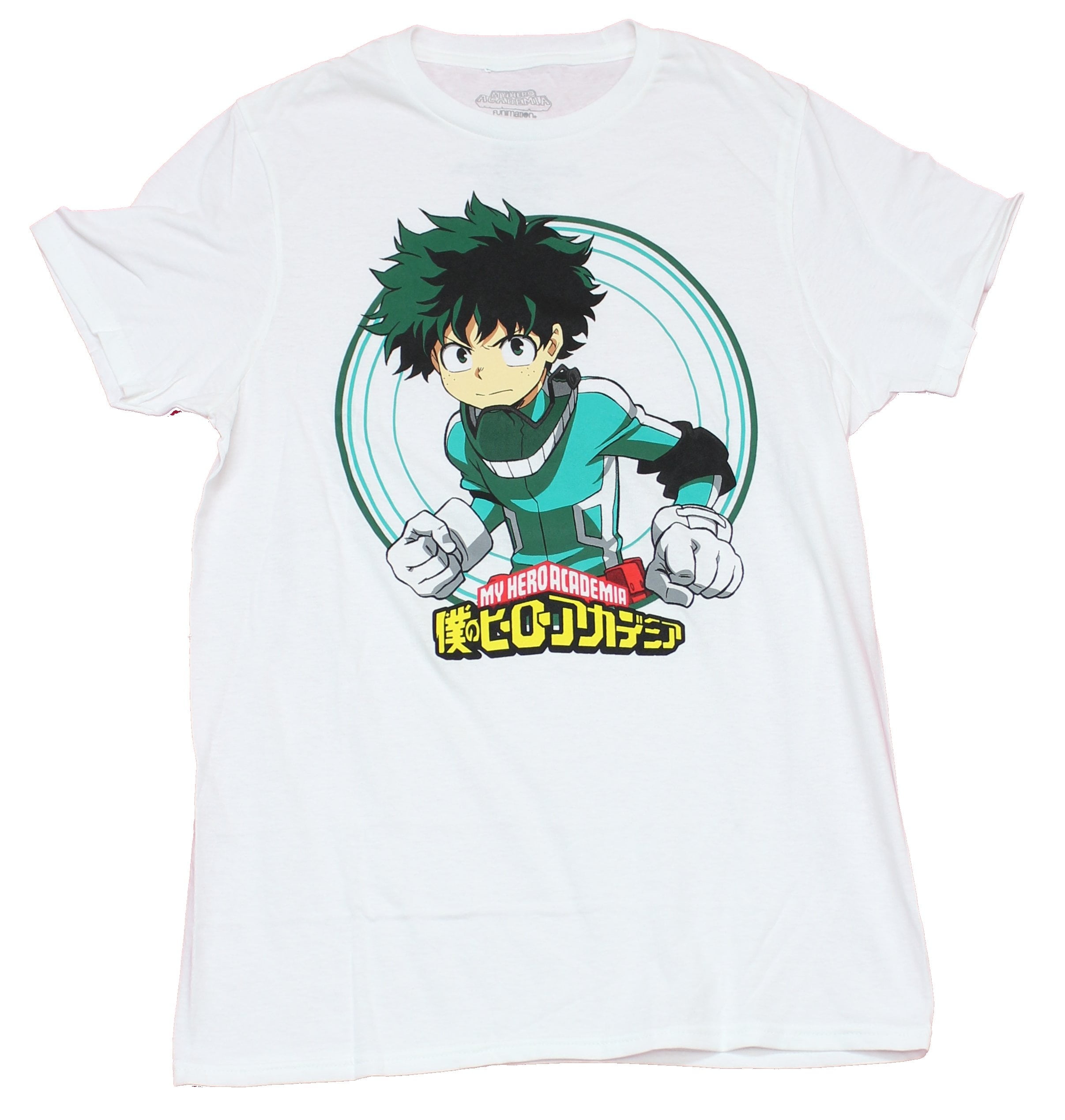 My Hero Academia Mens T-Shirt - Deku Izuku Midoriya Circle Target Image (3X-Large) - Walmart.com