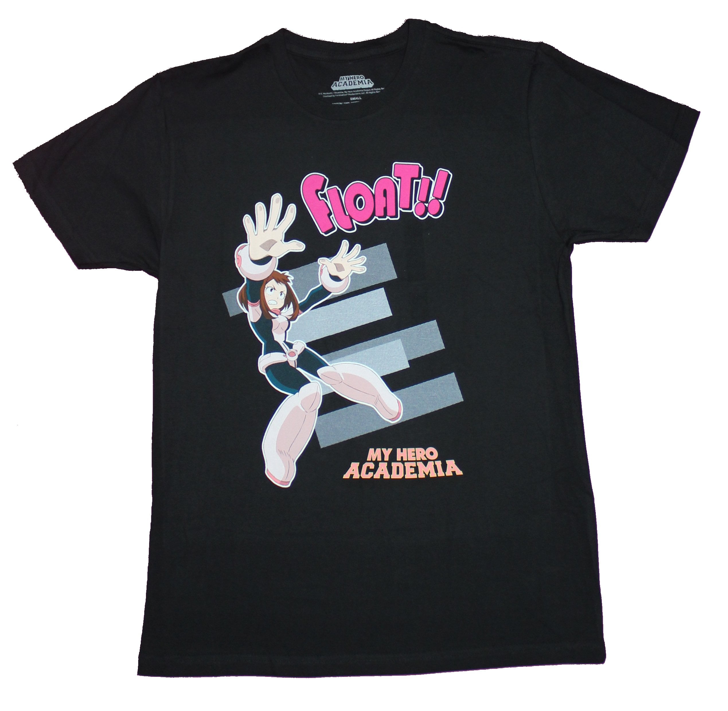 My Hero Academia Mens T-Shirt - Ochaco Side Float! Over Logo - Walmart.com