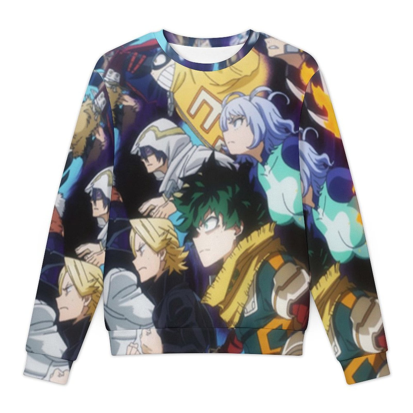 My Hero Academia Mha Adult Sweater Loose Fitting Pullover Fashion 3D ...