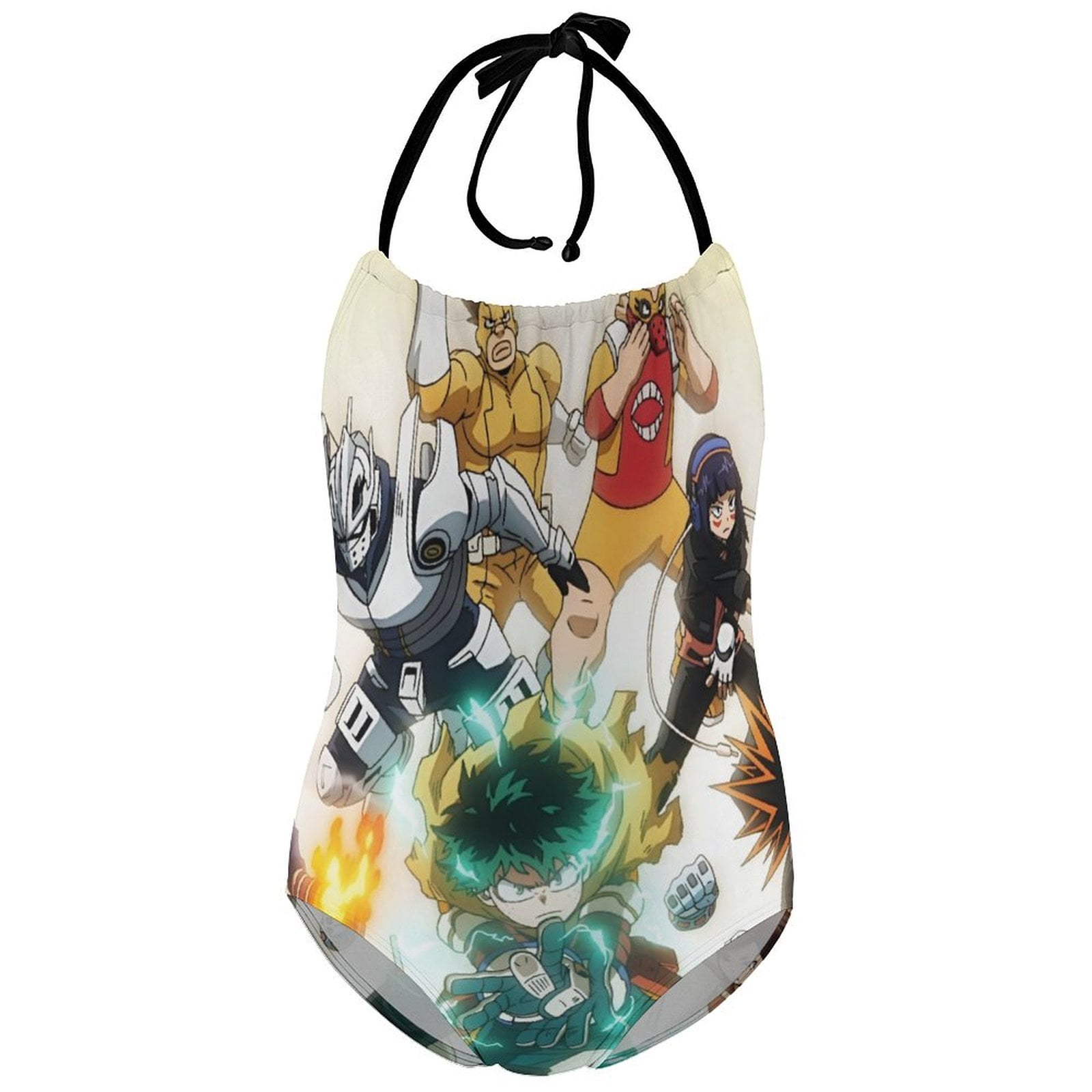 My Hero Academia Mha Anime Children's One-piece Swimwear Halterneck ...