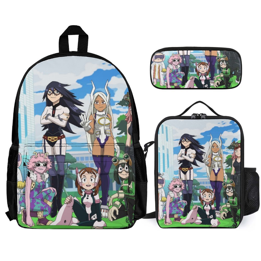My Hero Academia Mha Backpack With Lunch Bag Pencil Case Pen Bag ...
