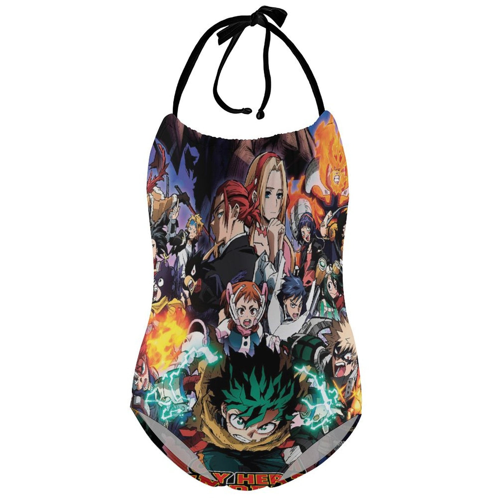 My Hero Academia Mha Boku Children's One-piece Swimwear Halterneck ...