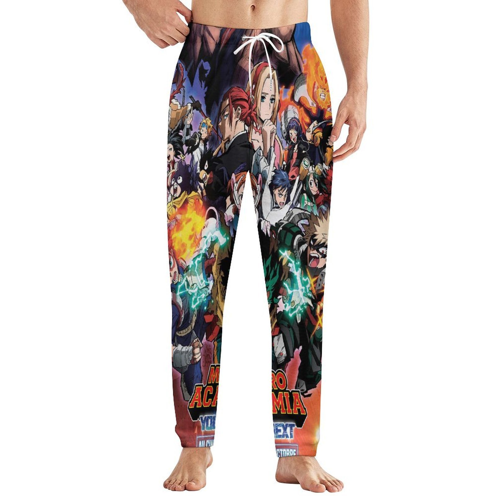 My Hero Academia Mha Boku Flannel Men's Pajama Pants Bottoms Home Loose ...