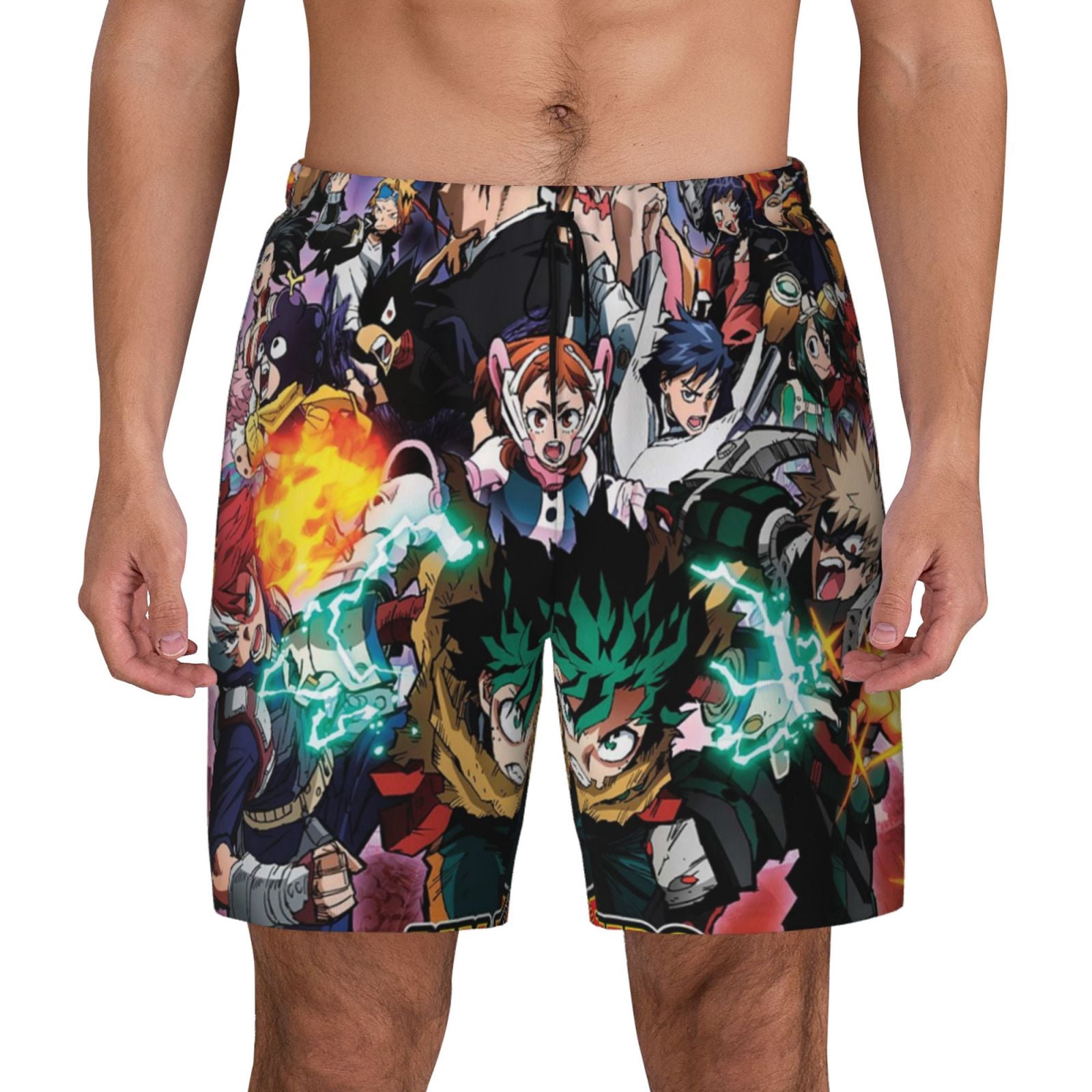 My Hero Academia Mha Boku Men's Board Shorts Swim Trunks Quick Dry ...