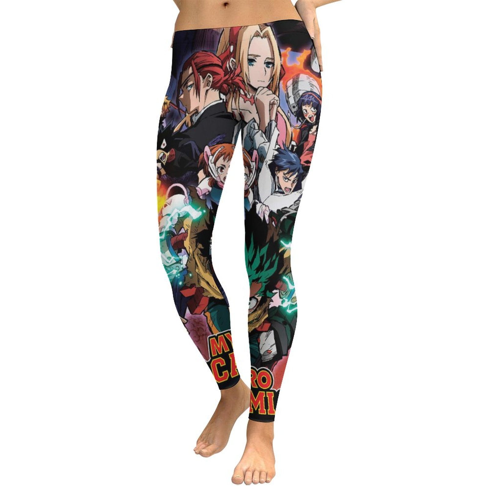 My Hero Academia Mha Boku Yoga Pants Women High Waisted Tummy Control ...