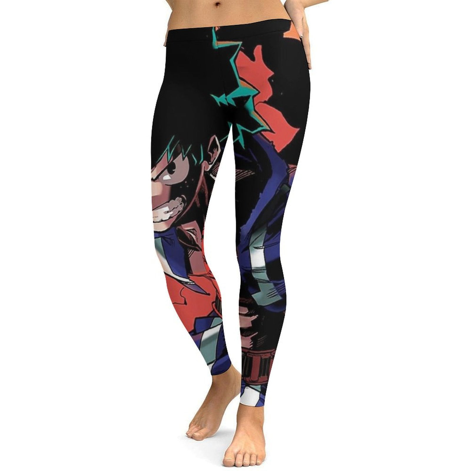 My Hero Academia Mha Deku Yoga Pants Women High Waisted Tummy Control ...