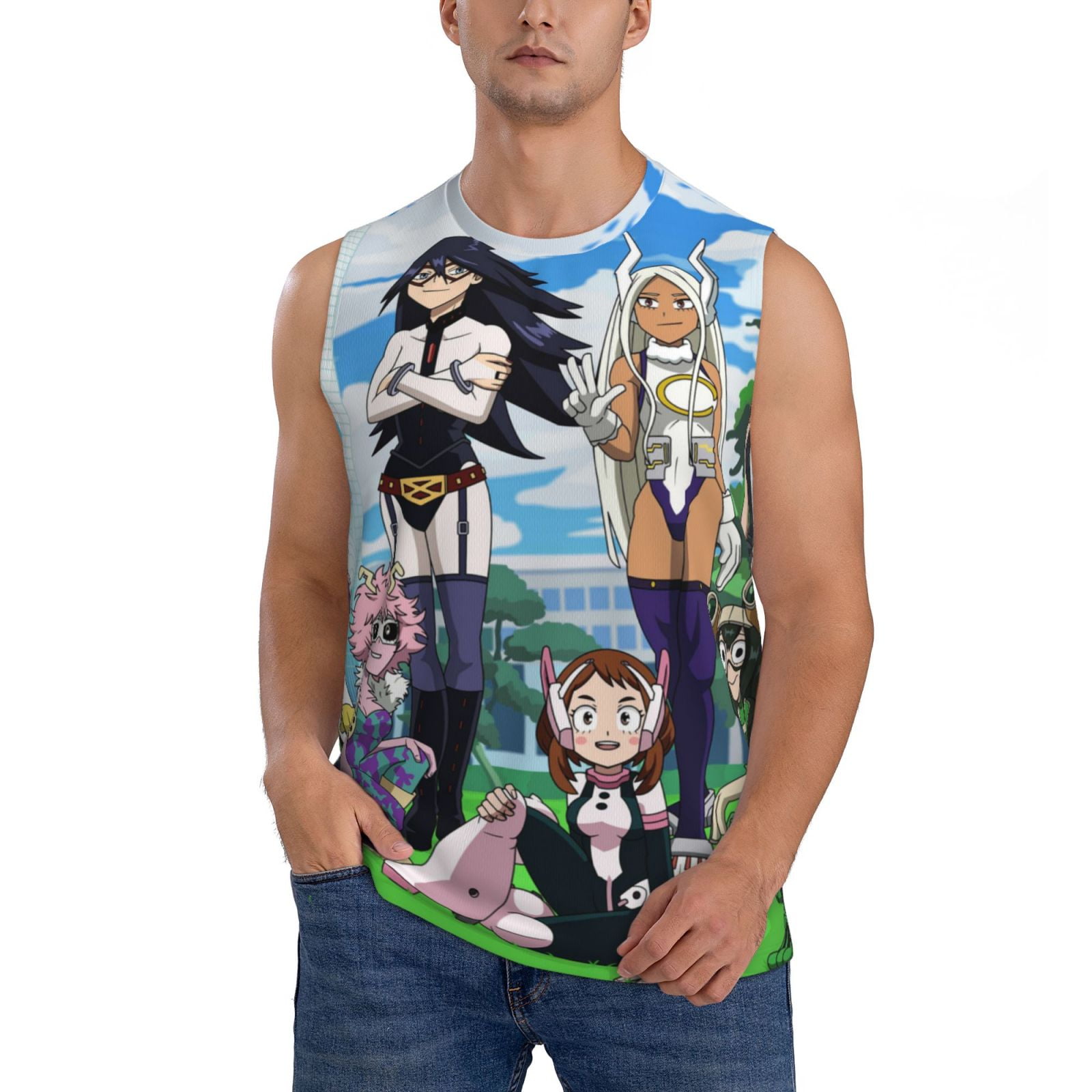 My Hero Academia Mha Men's Tank Top Lightweight Summer Sleeveless Tee ...