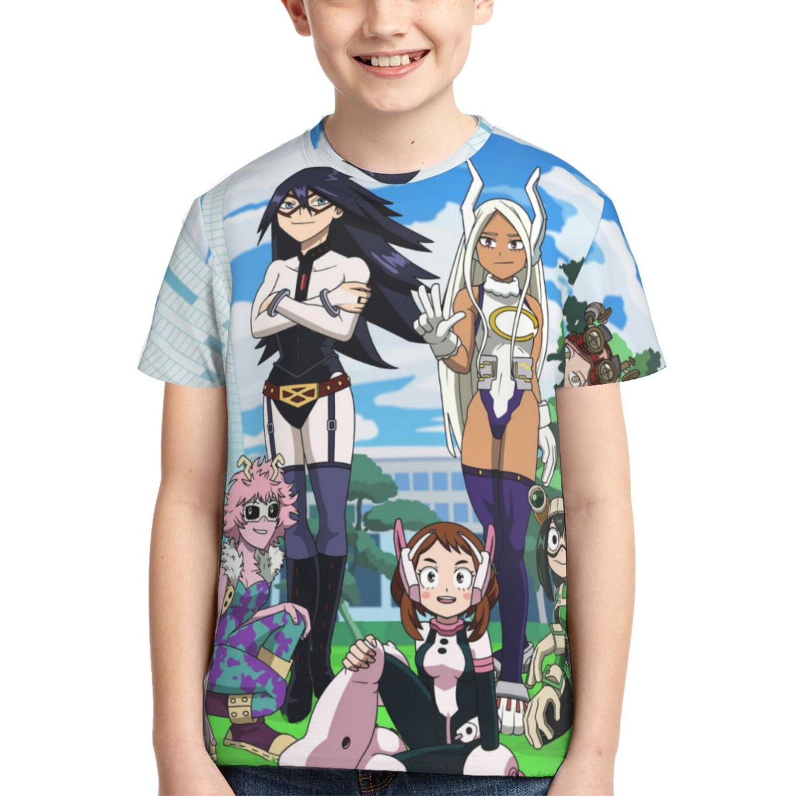 My Hero Academia Mha Youth Unisex T-Shirt Crewneck Short Sleeve Double ...