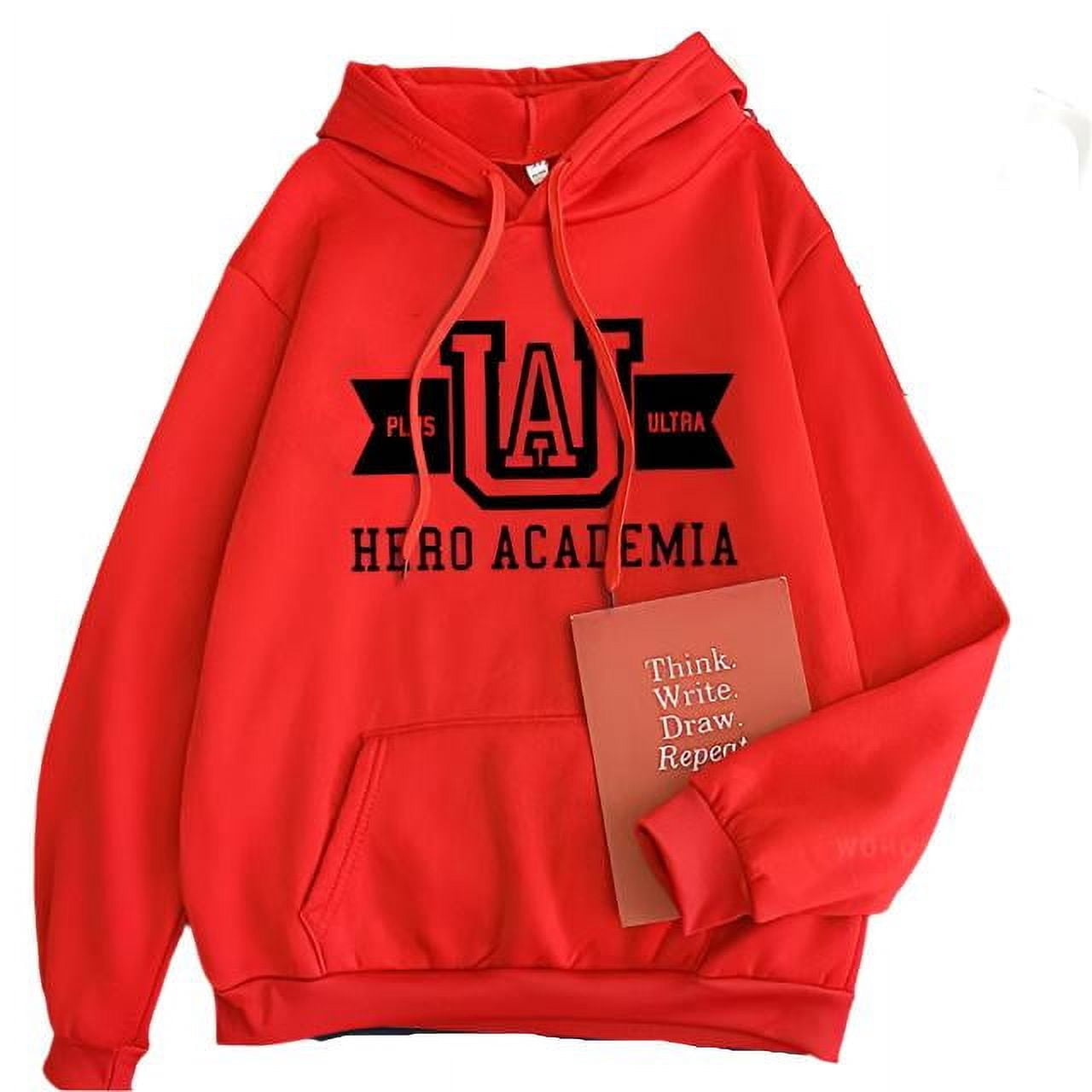My Hero Academia UA Logo Hoodie/Sweatshirt(Colors Available) (Red, XL ...