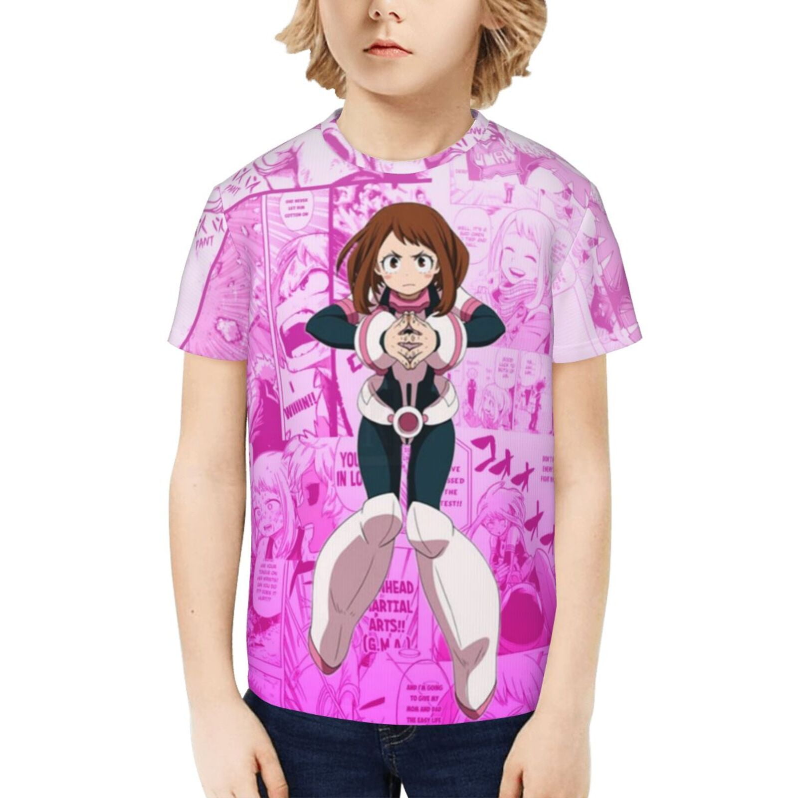 My Hero Academia Ochako Uraraka Kids T-Shirt 3d Printed Graphic T ...