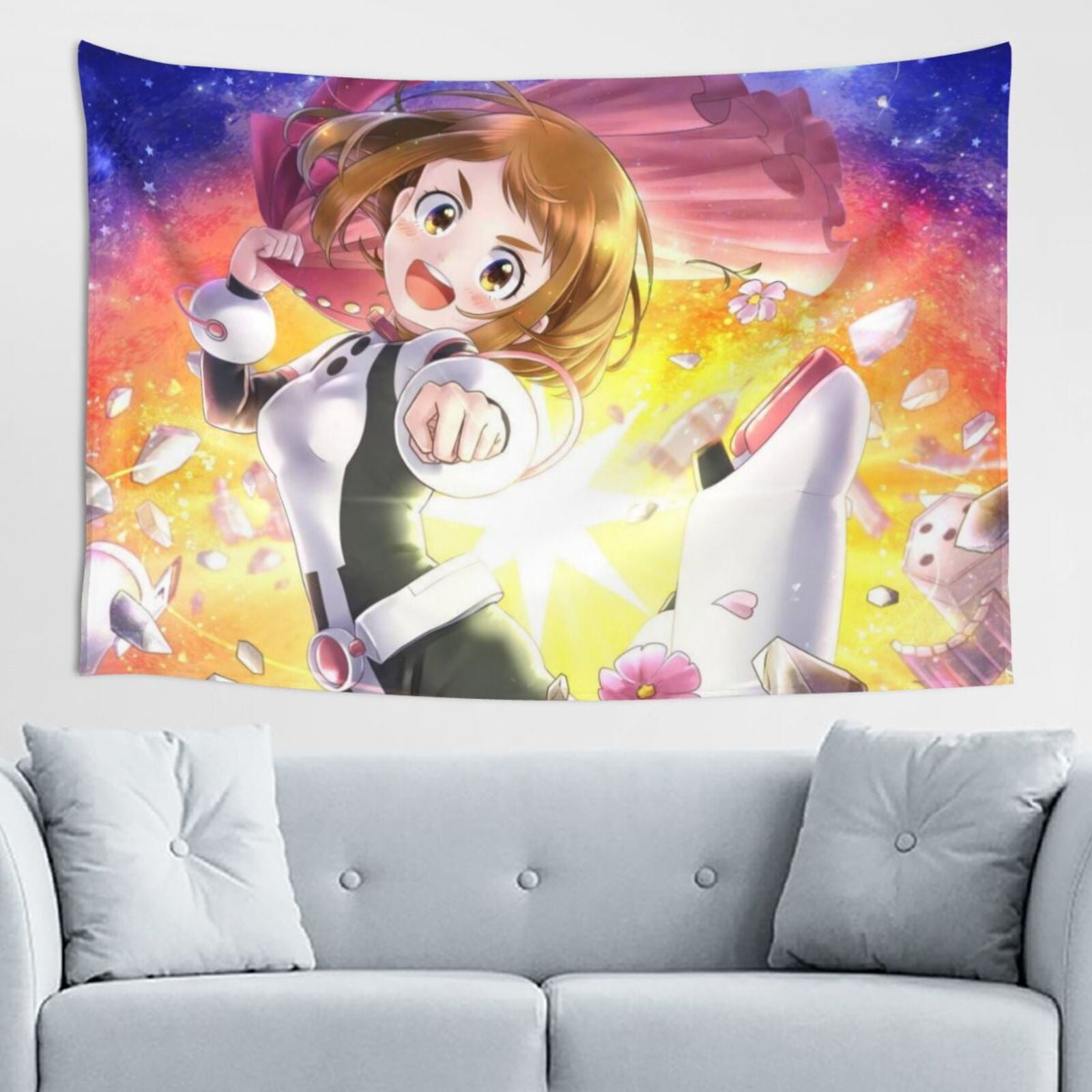 My Hero Academia Ochako Uraraka Tapestry Wall Hanging Home Decoration ...