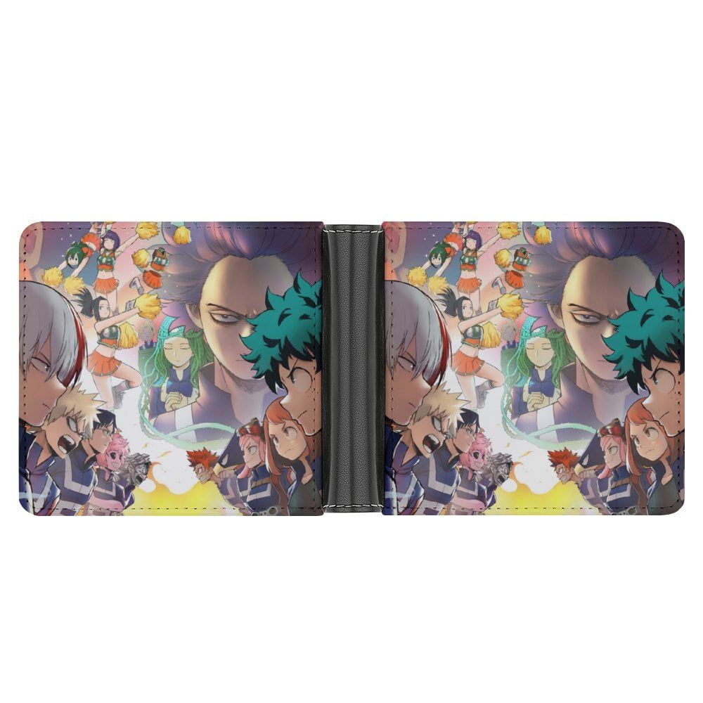 My Hero Academia PU Leather Bifold Wallet Money Organizers Gift With ...