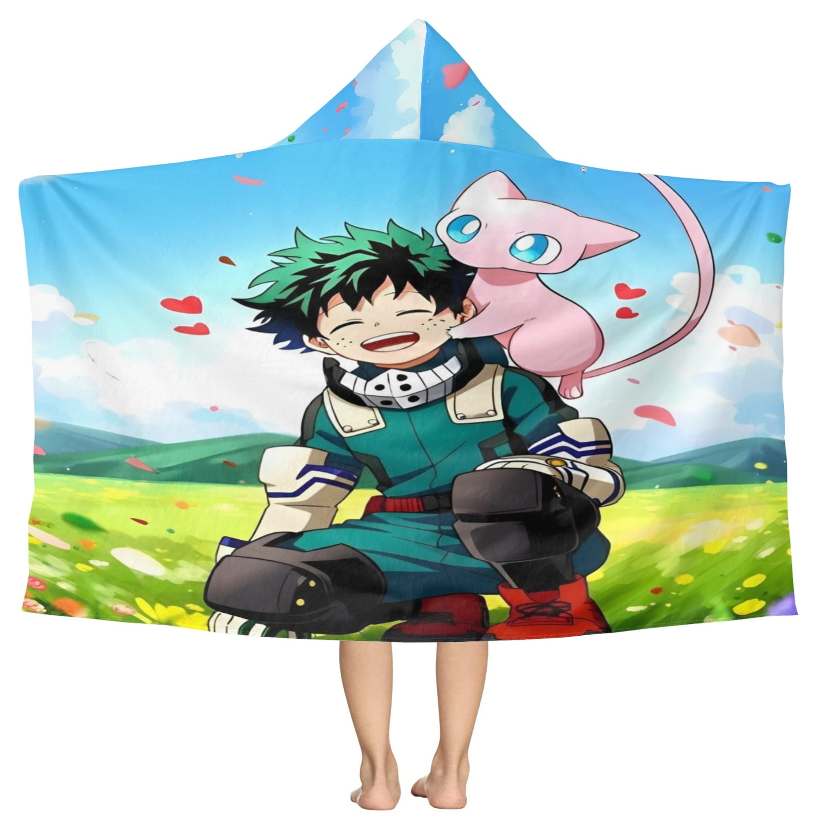 My Hero Academia Pattern Beach Poncho - Microfiber - Towel - Kids ...