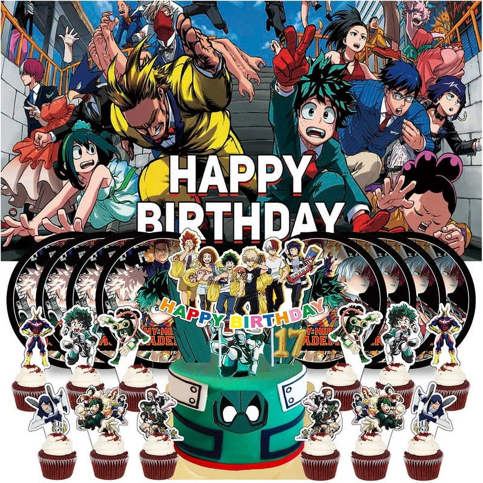 My Hero Academia Plates Birthday Party Supplies Decor Decorations ...