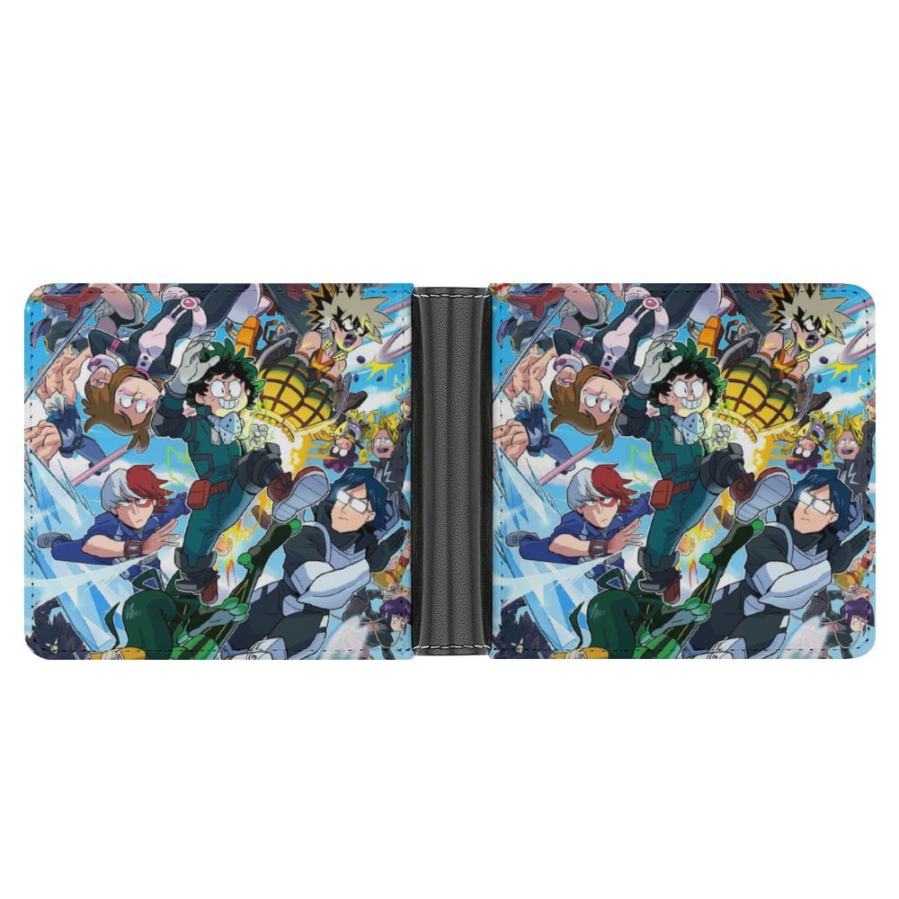 My Hero Academia Poster PU Leather Bifold Wallet Money Organizers Gift ...