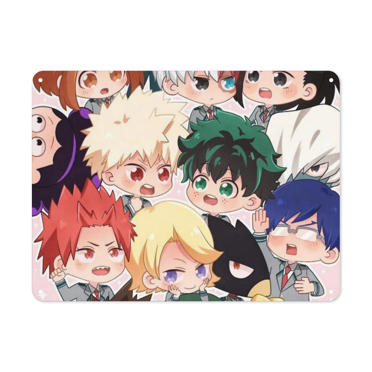 My Hero Academia Poster Tin Painting Halloween Retro Tin Sign Retro ...