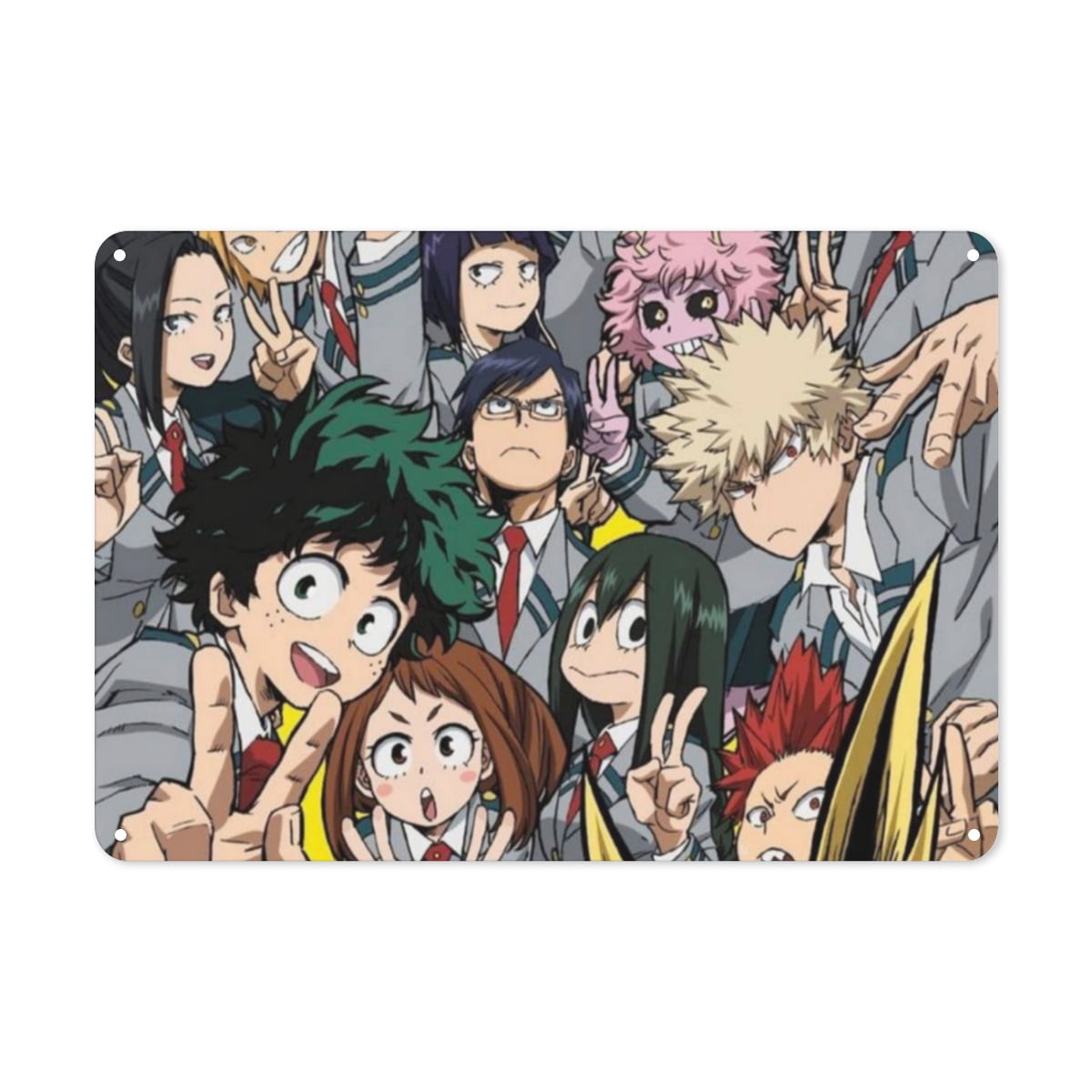 My Hero Academia Poster Tin Painting Halloween Retro Tin Sign Retro ...
