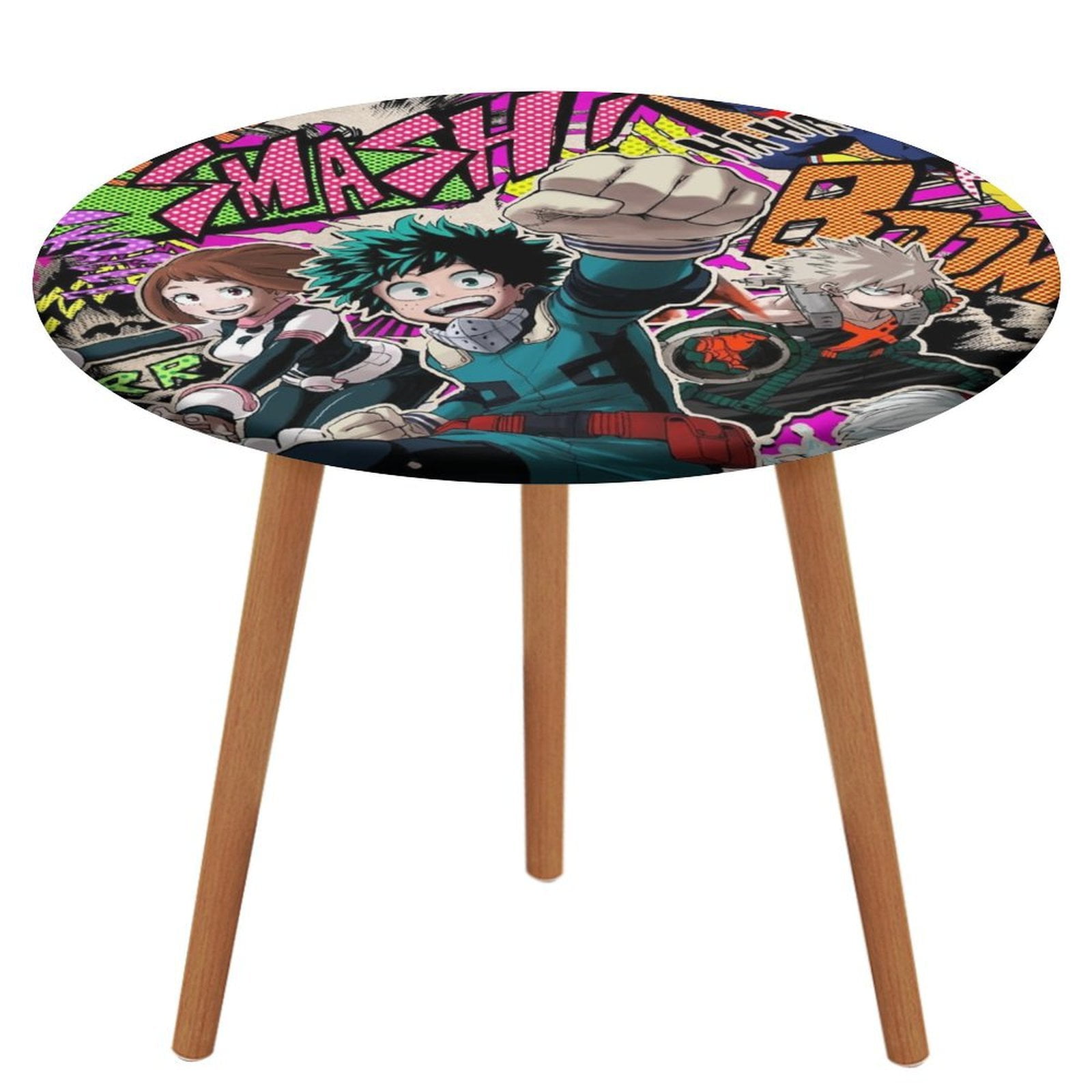 My Hero Academia Round Fitted Tablecloth with Elastic Edge,Water ...