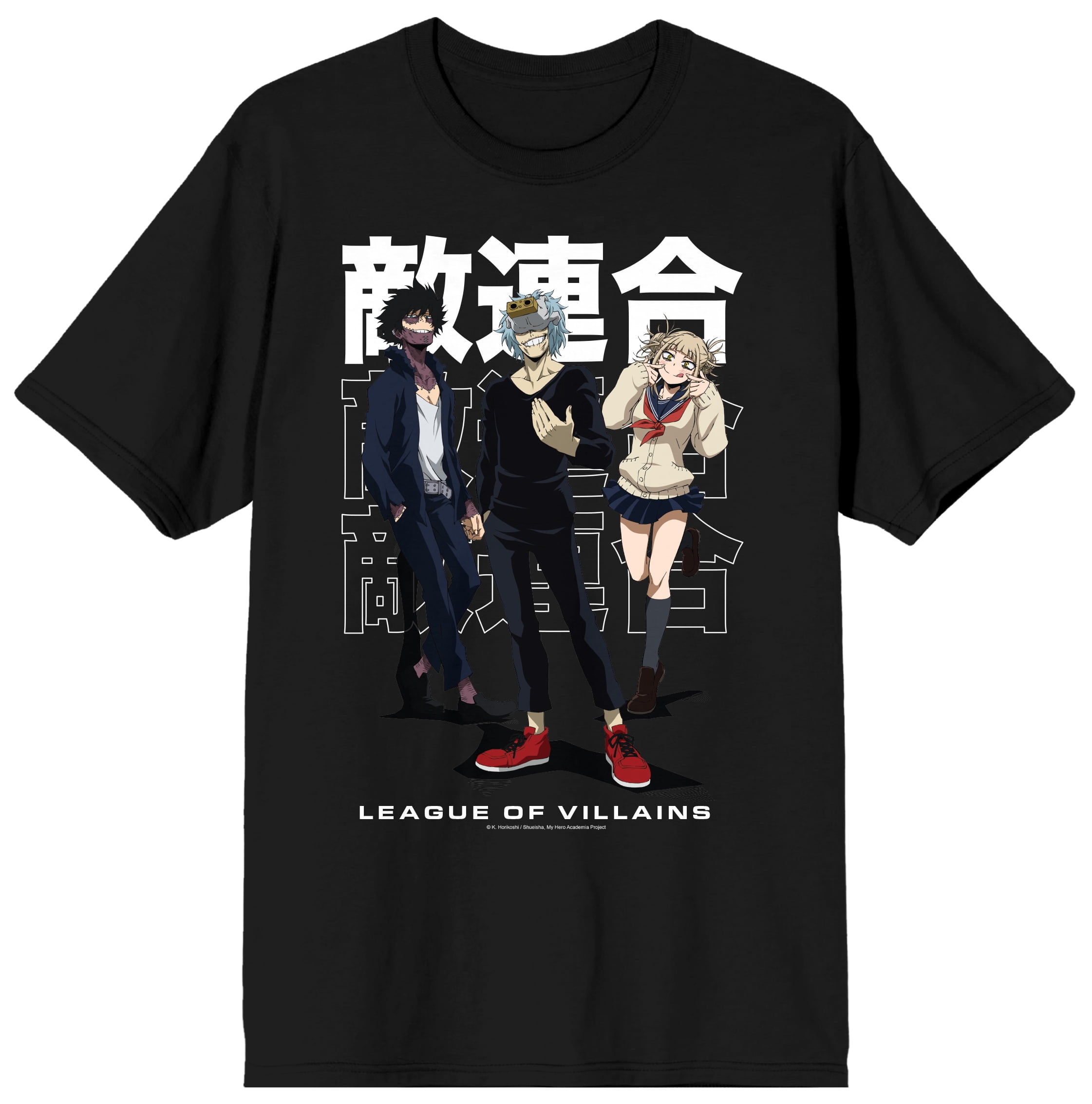 My Hero Academia Season 5 League Of Villains Mens Black Short Sleeve